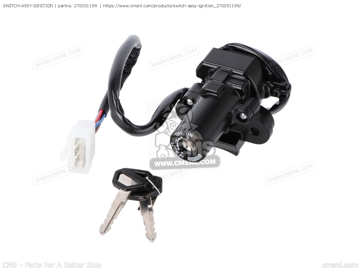 270051199: SWITCH-ASSY-IGNITION Kawasaki - buy the 27005-1199 at CMSNL