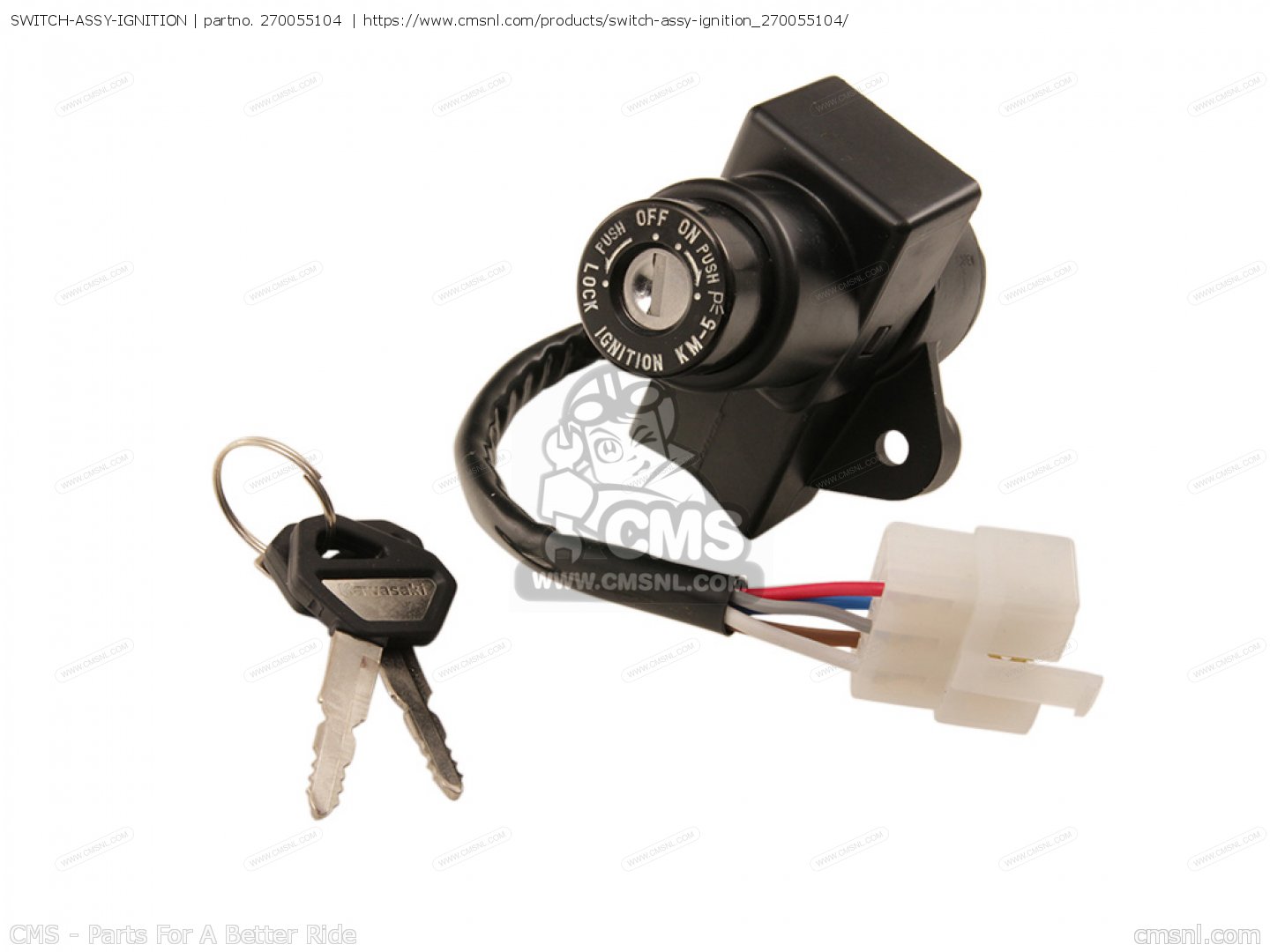 270055104: SWITCH-ASSY-IGNITION Kawasaki - buy the 27005-5104 at CMSNL