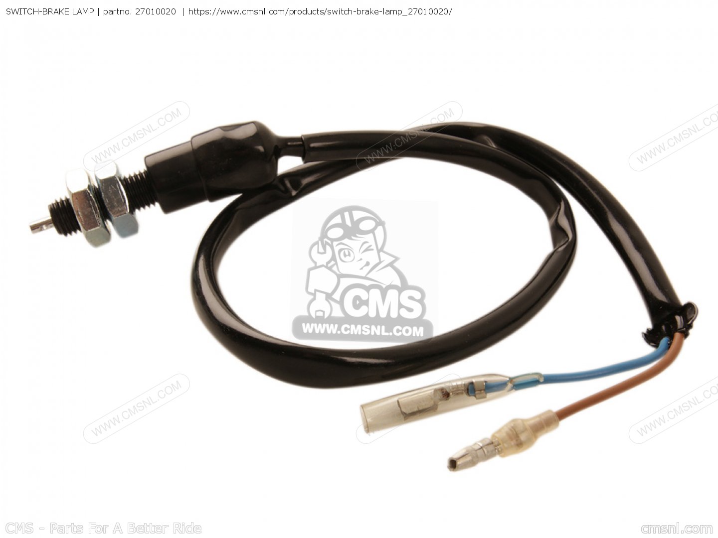 27010020: SWITCH,BRAKE LAMP Kawasaki - buy the 27010-020 at CMSNL