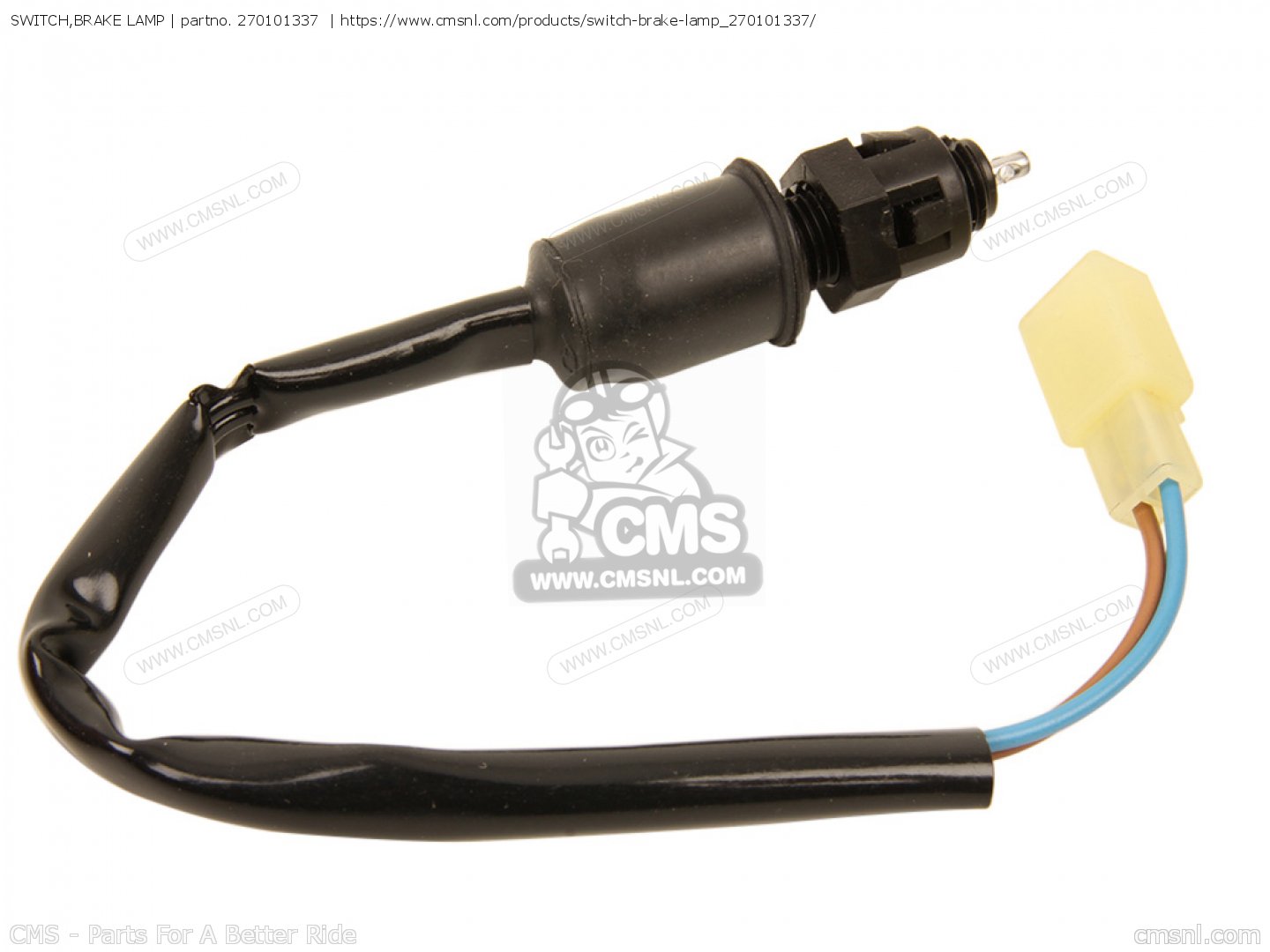 270101337: SWITCH,BRAKE LAMP Kawasaki - buy the 27010-1337 at CMSNL