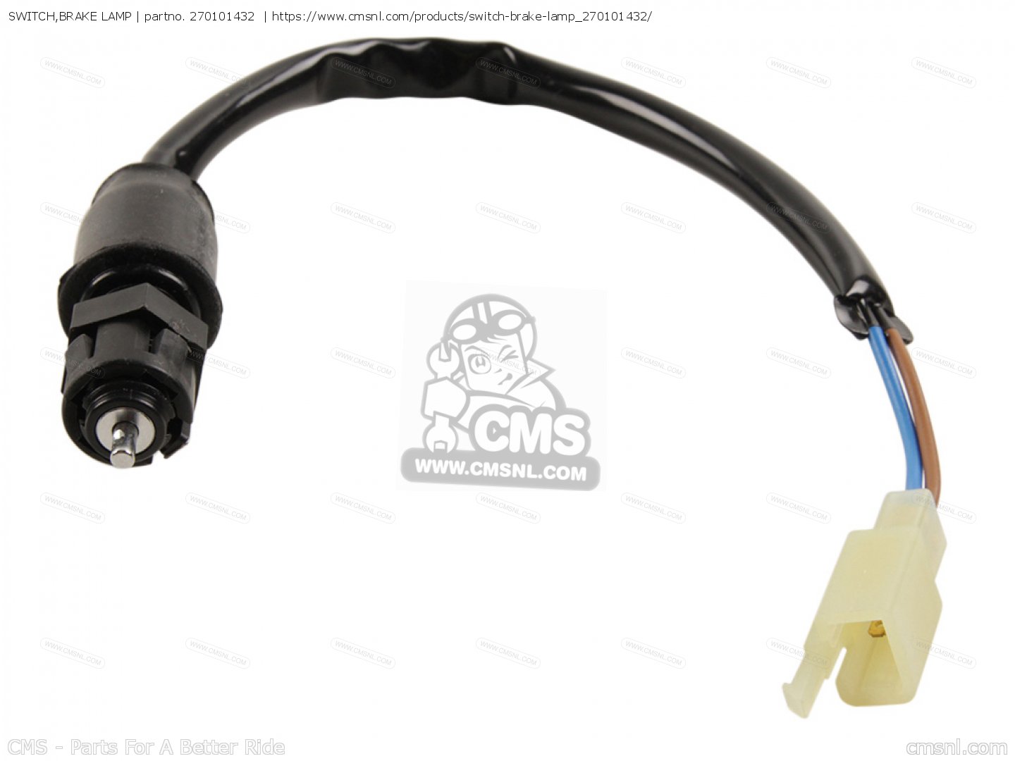 270101432: SWITCH,BRAKE LAMP Kawasaki - buy the 27010-1432 at CMSNL