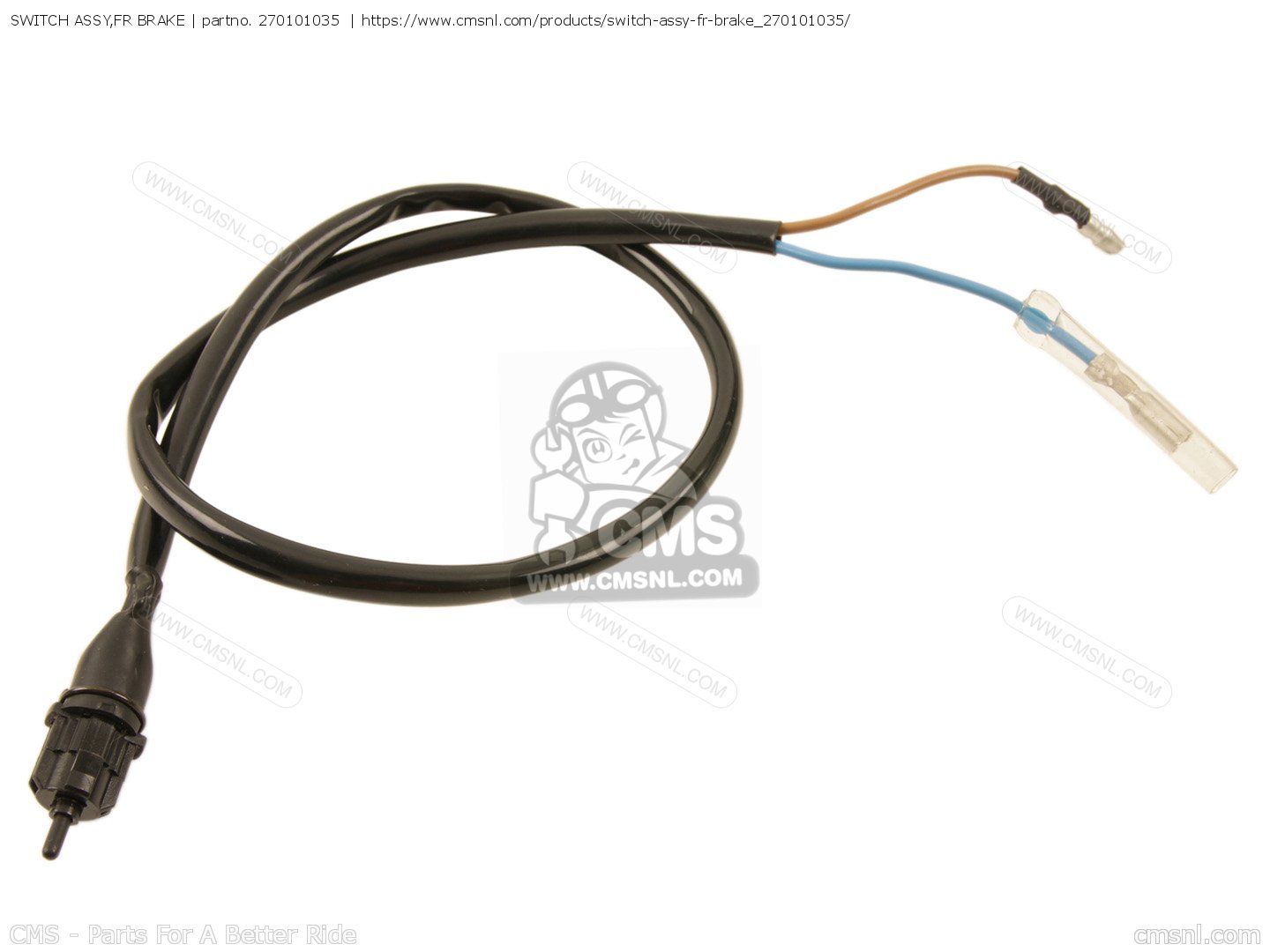 270101035: SWITCH,BRAKE,FR Kawasaki - buy the 27010-1035 at CMSNL