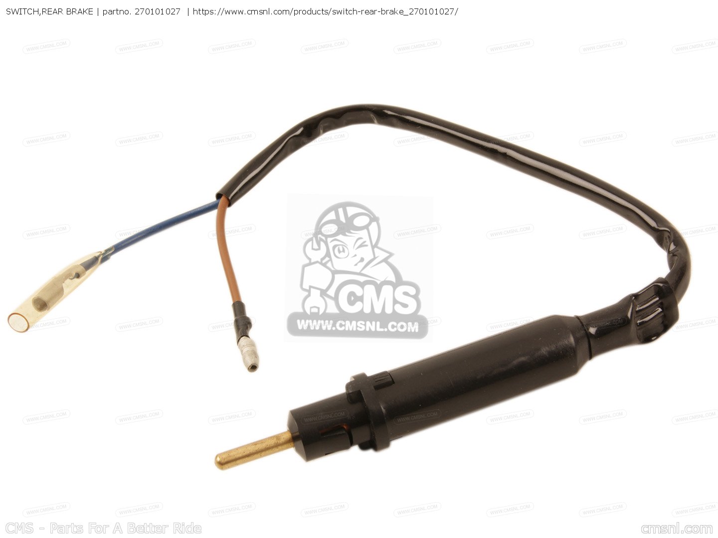 270101027: SWITCH,BRAKE,RR Kawasaki - buy the 27010-1027 at CMSNL
