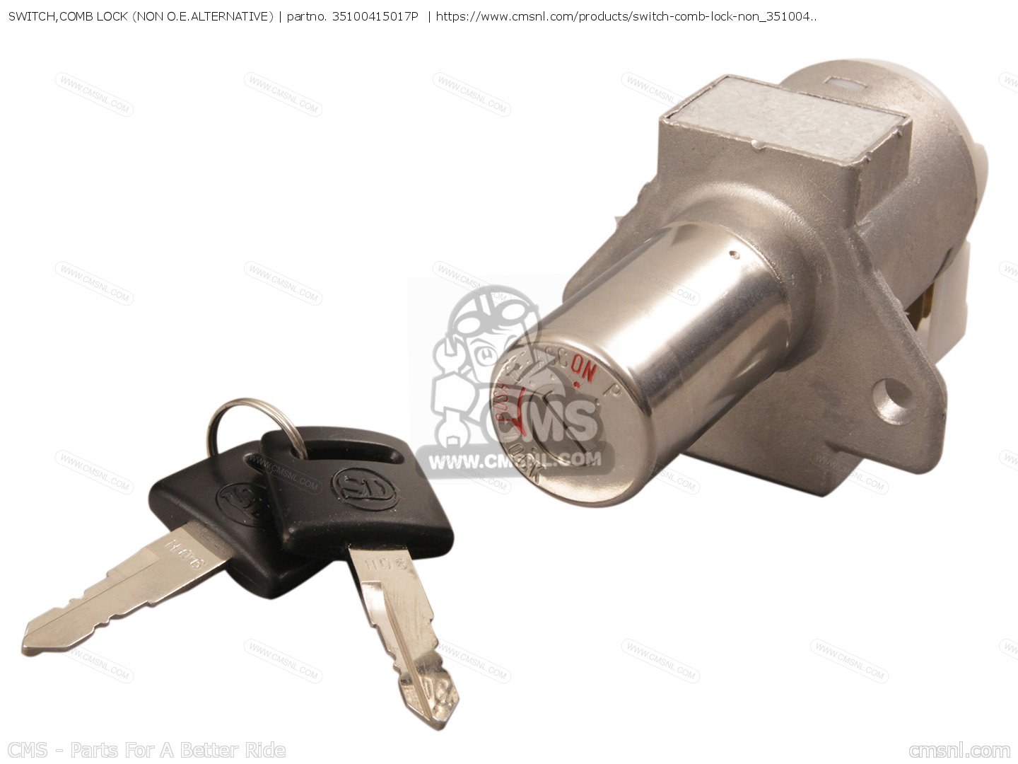 35100415017P: SWITCH,COMB LOCK (NON O.E. ALTERNATIVE) Honda - buy the ...