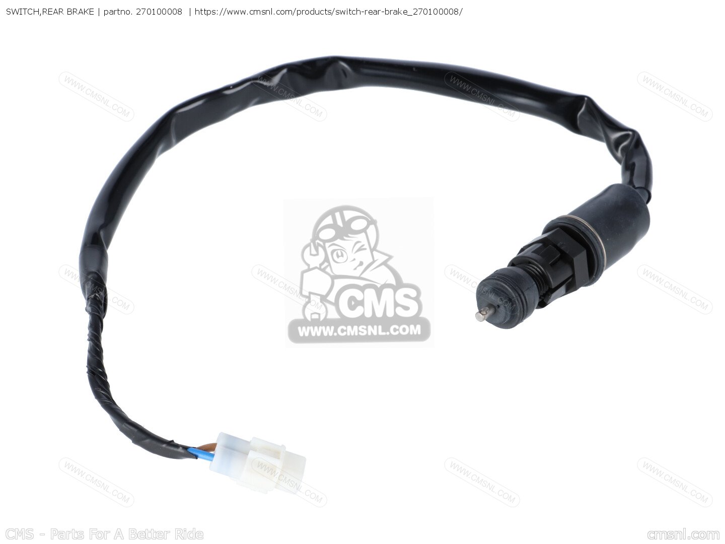 270100008: Switch,rear Brake Kawasaki - buy the 27010-0008 at CMSNL