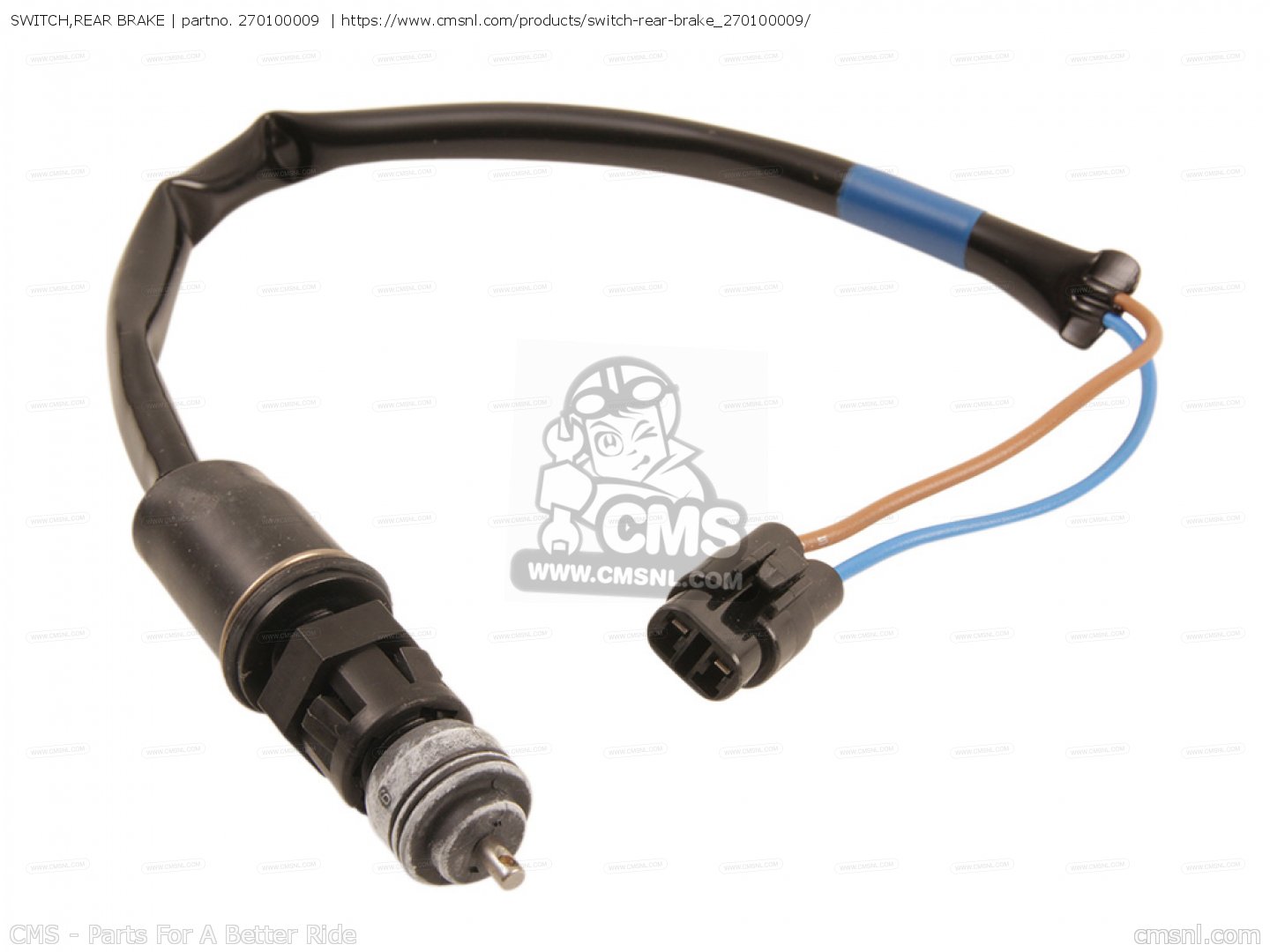 270100009: SWITCH,REAR BRAKE Kawasaki - buy the 27010-0009 at CMSNL