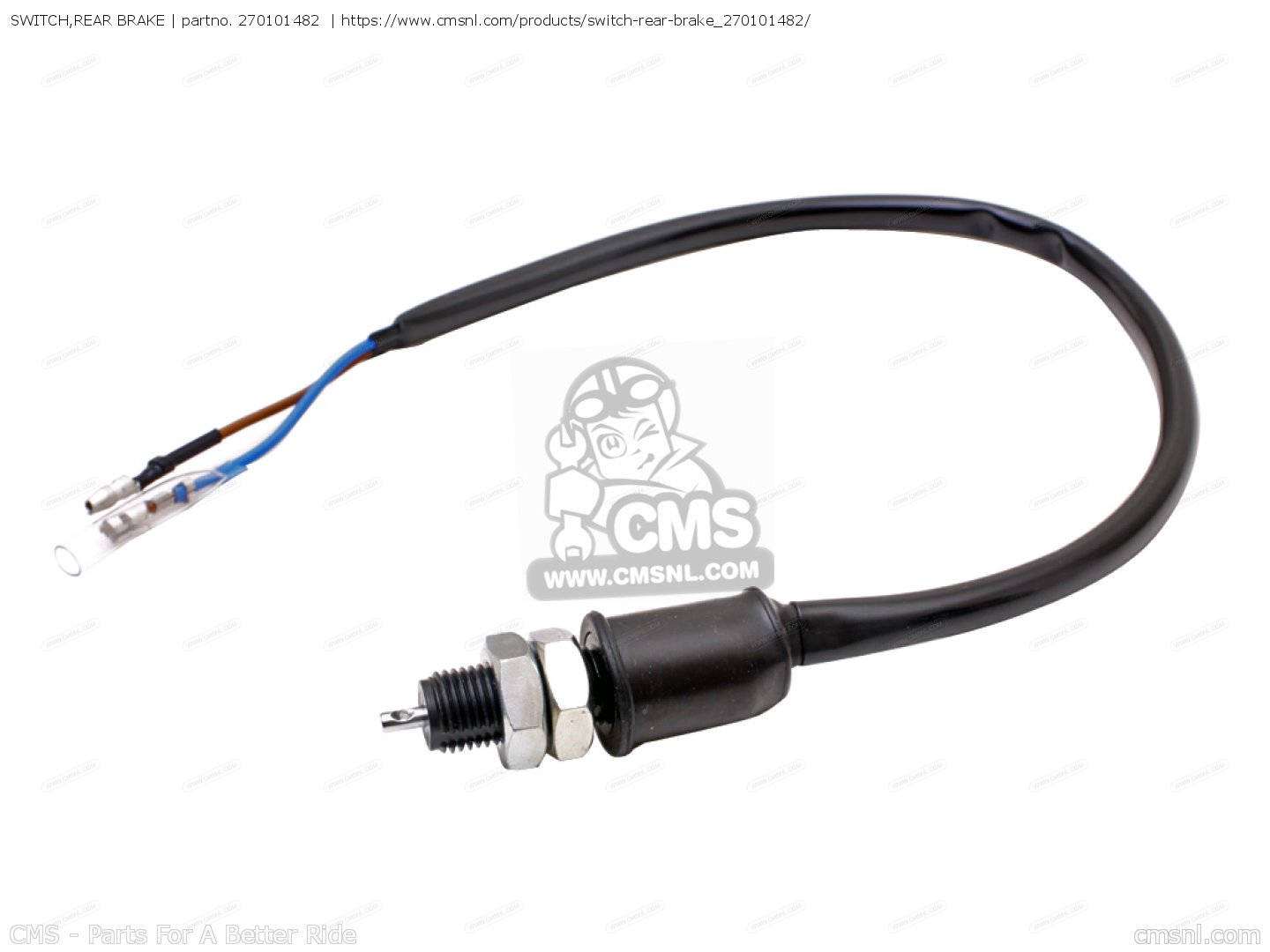 270101482: SWITCH,REAR BRAKE Kawasaki - buy the 27010-1482 at CMSNL