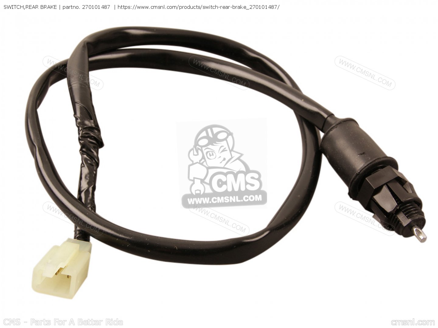 270101487: SWITCH,REAR BRAKE Kawasaki - buy the 27010-1487 at CMSNL