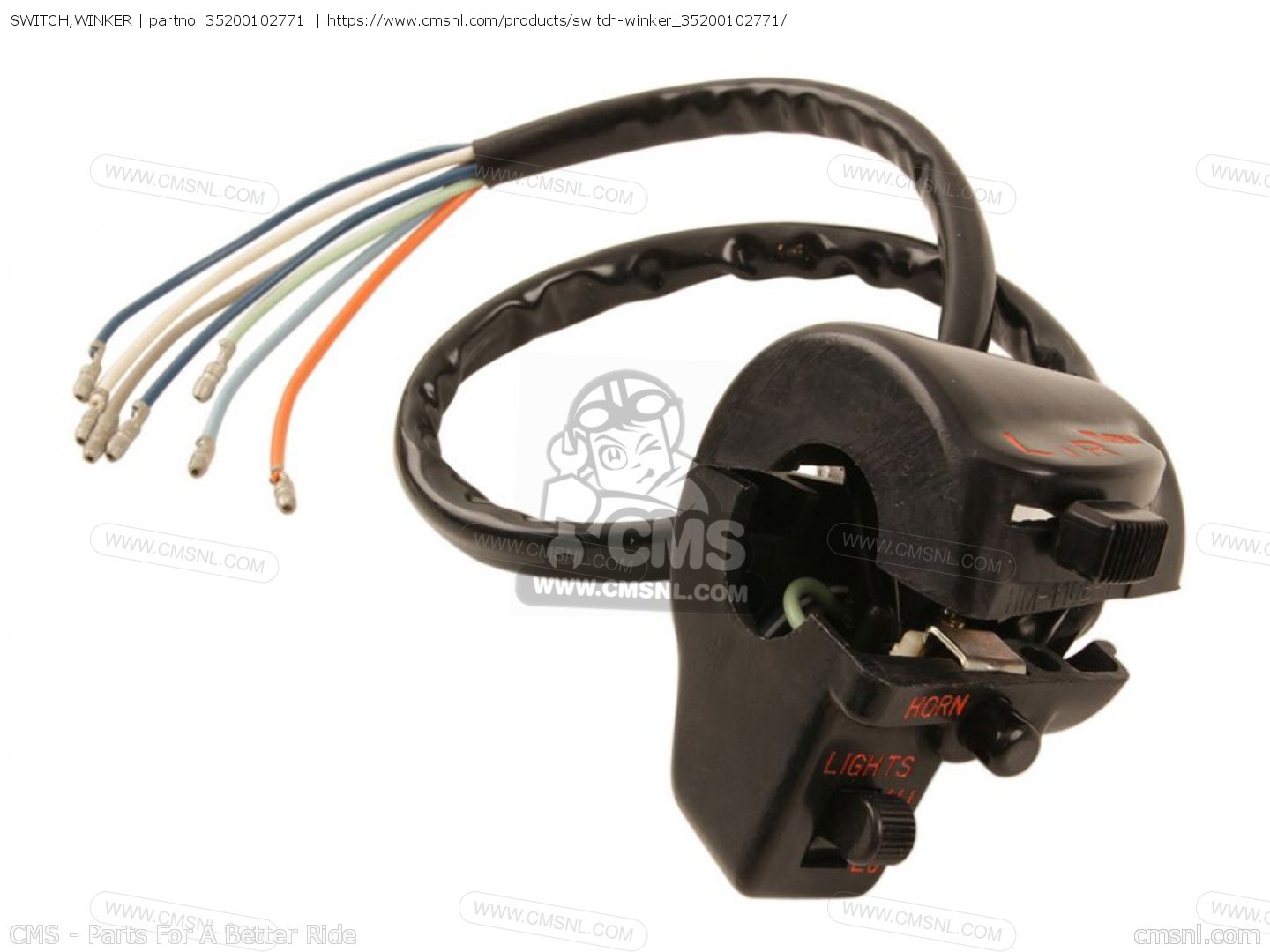 35200102771: SWITCH,WINKER Honda - buy the 35200-102-771 at CMSNL