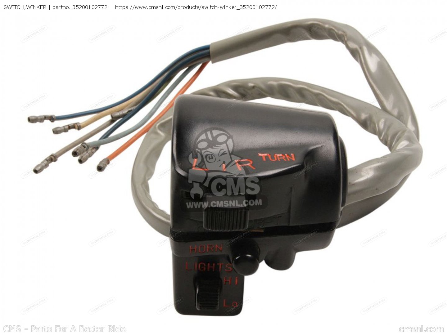35200102772: SWITCH,WINKER Honda - buy the 35200-102-772 at CMSNL