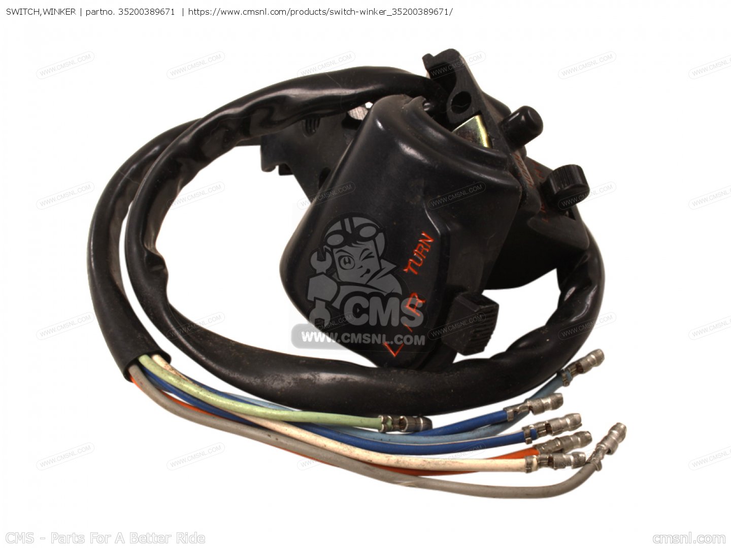 35200389671: SWITCH,WINKER Honda - buy the 35200-389-671 at CMSNL