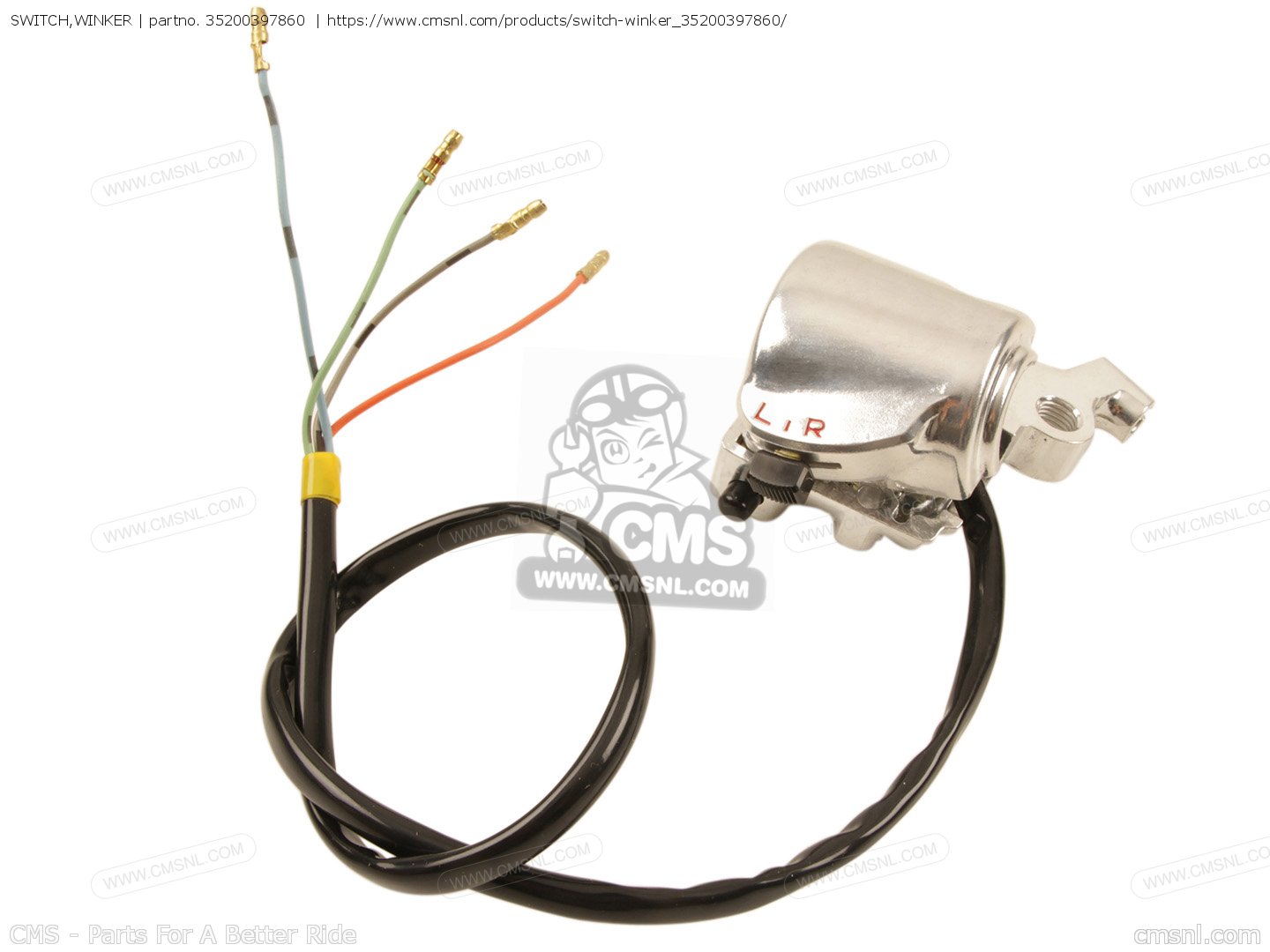 35200397860: SWITCH,WINKER Honda - buy the 35200-397-860 at CMSNL