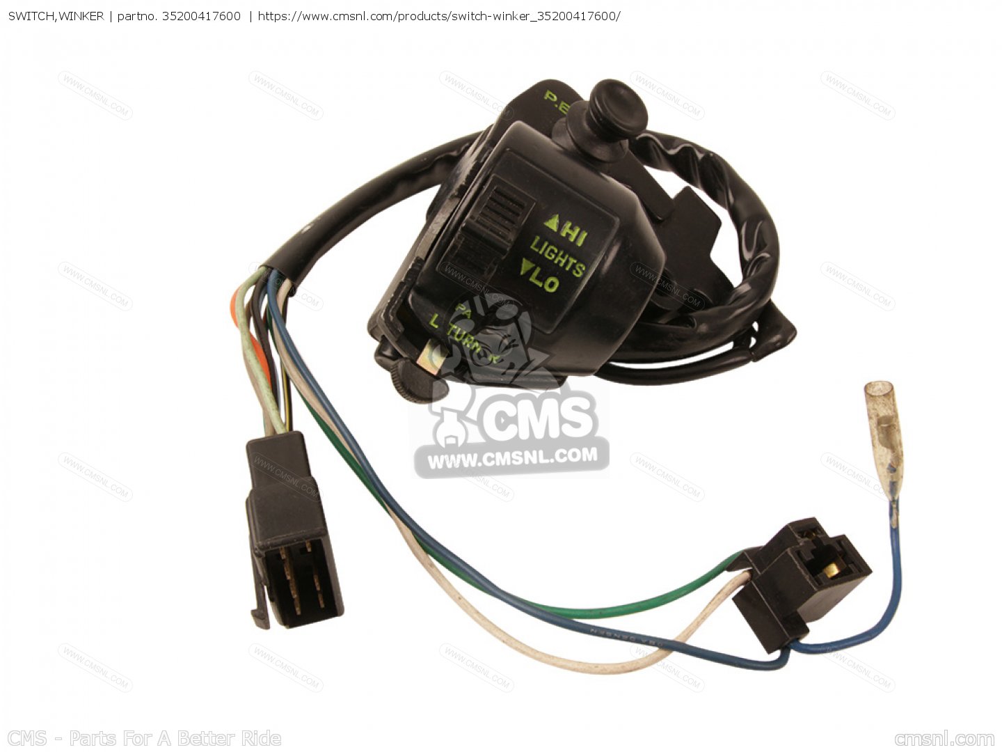 35200417600: SWITCH,WINKER Honda - buy the 35200-417-600 at CMSNL