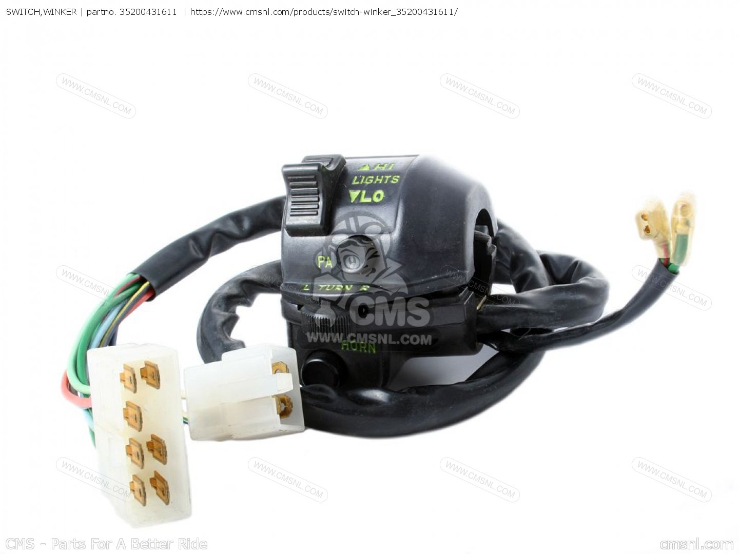 35200431611: SWITCH,WINKER Honda - buy the 35200-431-611 at CMSNL