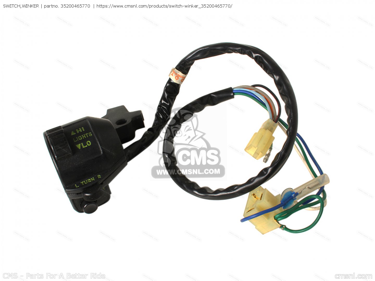 35200465770: SWITCH,WINKER Honda - buy the 35200-465-770 at CMSNL