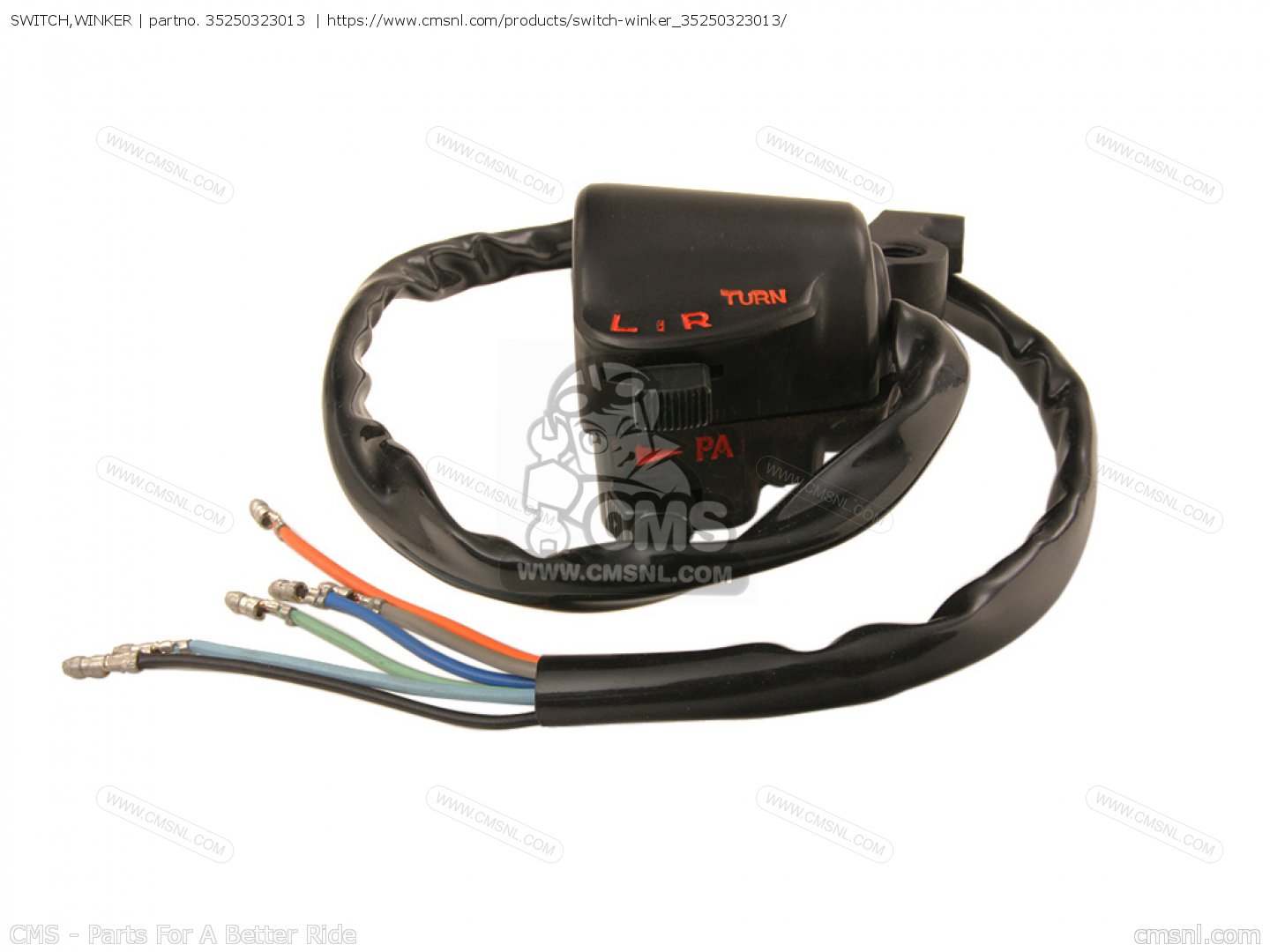 35250323013: SWITCH,WINKER Honda - buy the 35250-323-013 at CMSNL