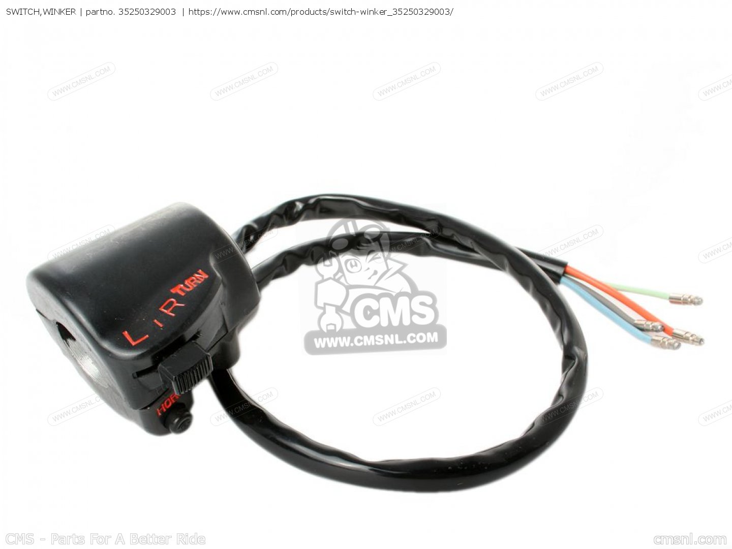 35250329003: SWITCH,WINKER Honda - buy the 35250-329-003 at CMSNL