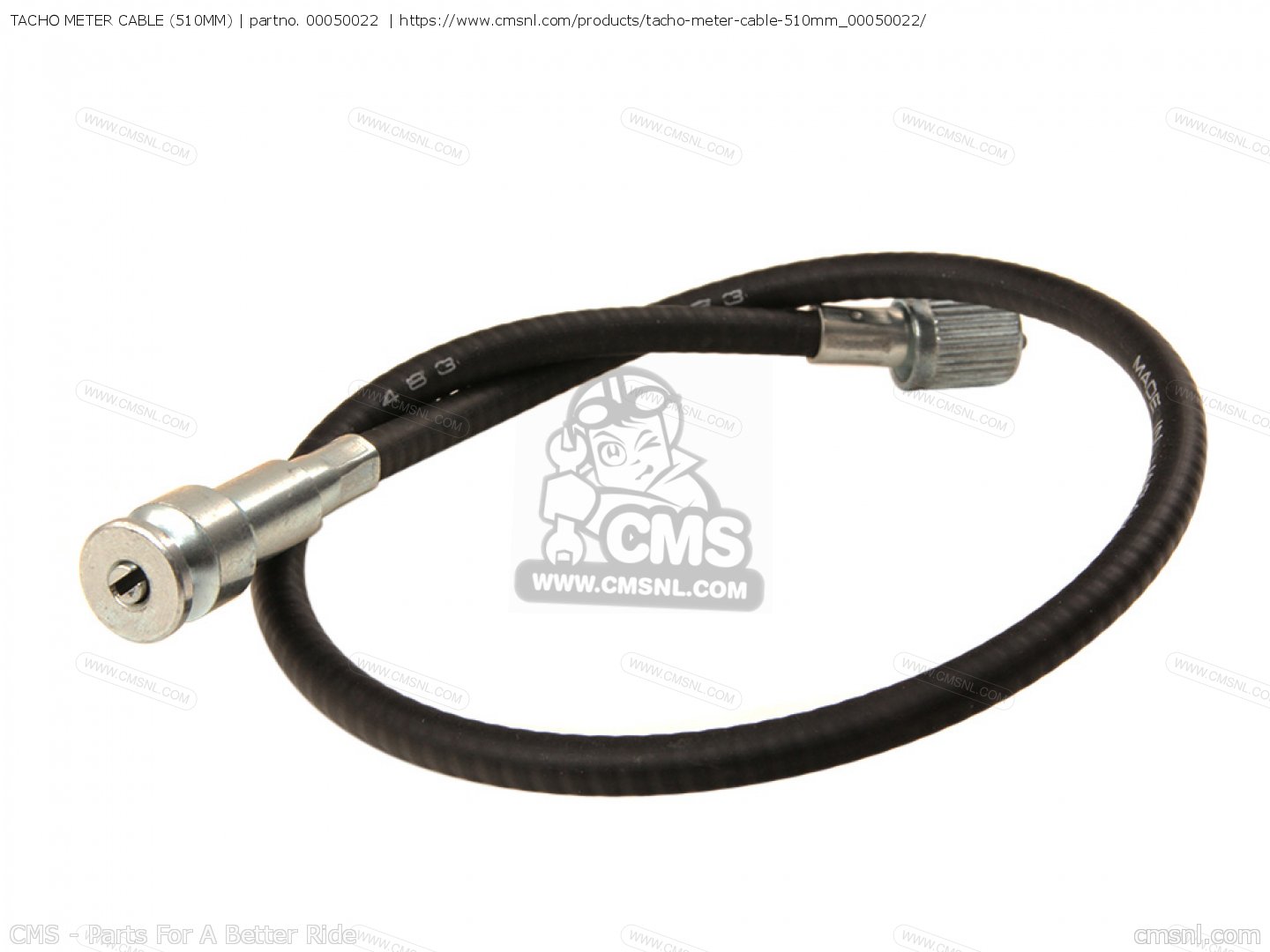 00050022: TACHO METER CABLE (510MM) Takegawa - buy the 00-05-0022 at CMSNL