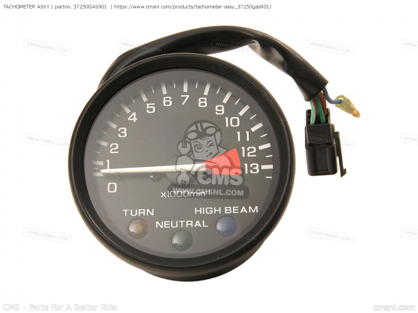 37250GAS901: Tachometer Assy Honda - buy the 37250-GAS-901 at CMSNL