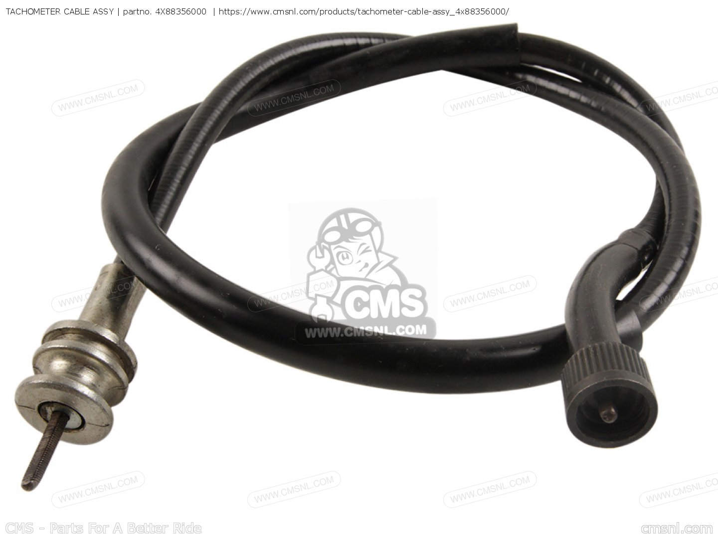 4X88356000: TACHOMETER CABLE ASSY Yamaha - buy the 4X8-83560-00-00 at CMSNL