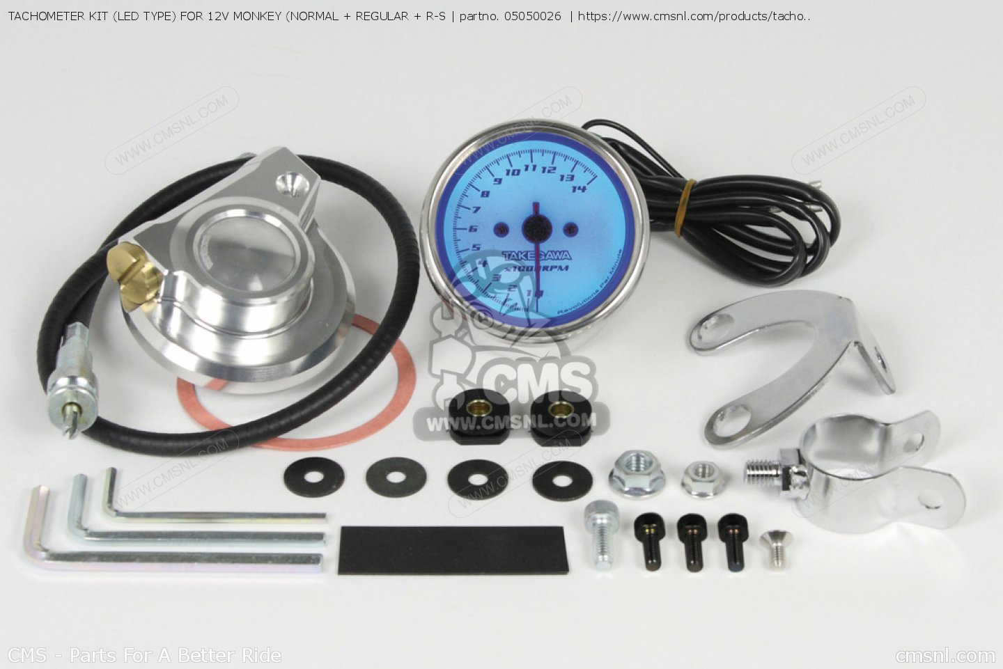 05050026: Tachometer Kit (led Type) For 12v Monkey (normal + Regular ...