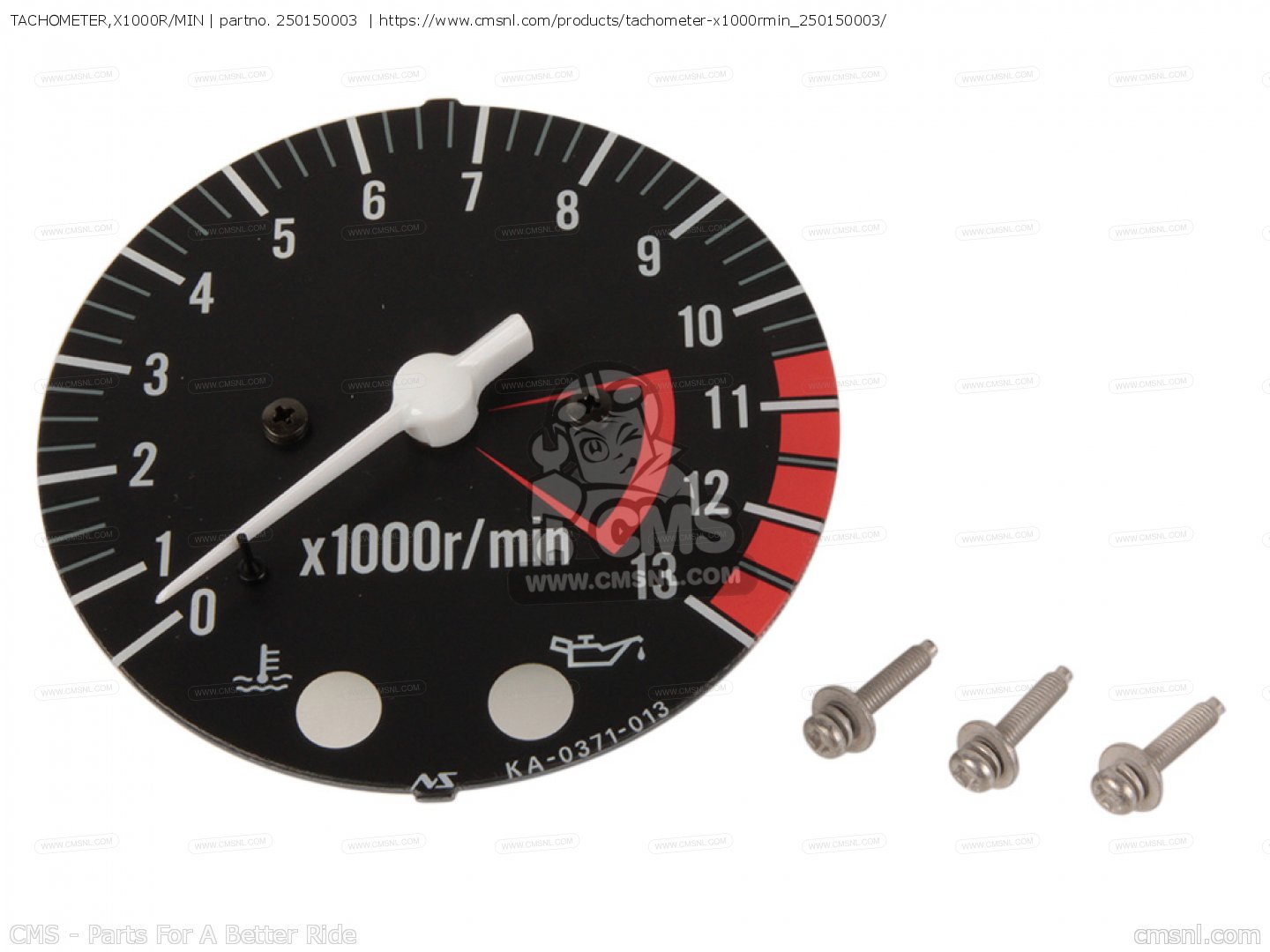 TACHOMETER,X1000R/MIN for ER500-C5P ER-5 2005 EUROPE,MIDDLE EAST,AFRICA ...