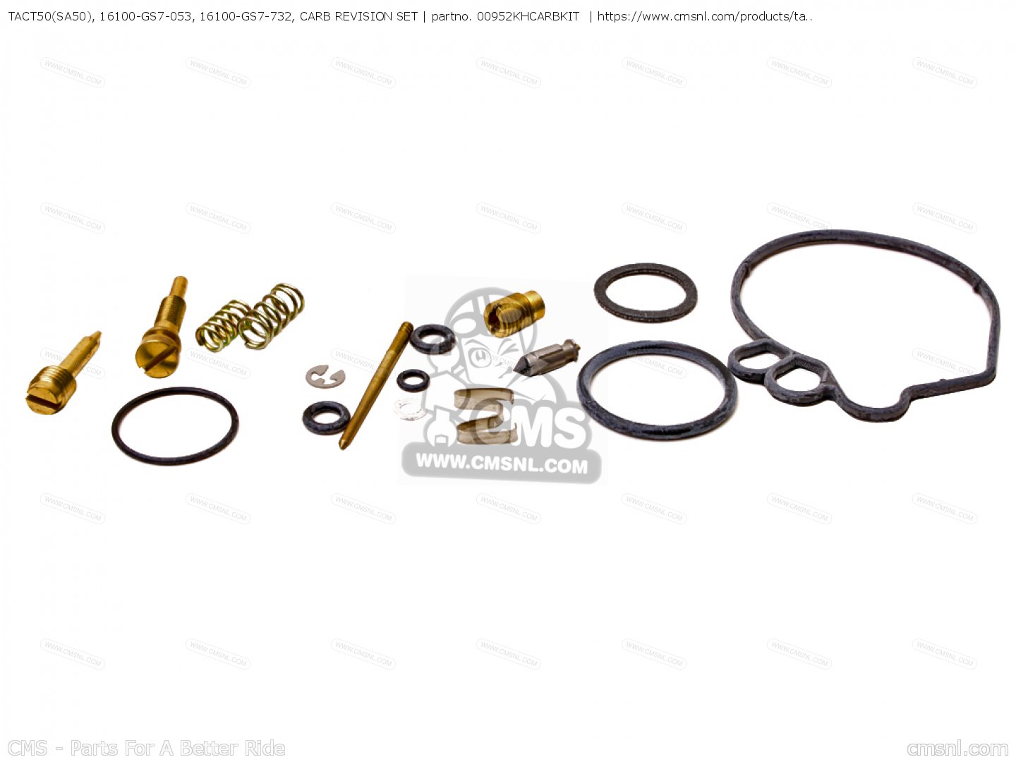 TACT50(SA50), 16100-GS7-053, 16100-GS7-732, CARB REVISION SET for Honda ...