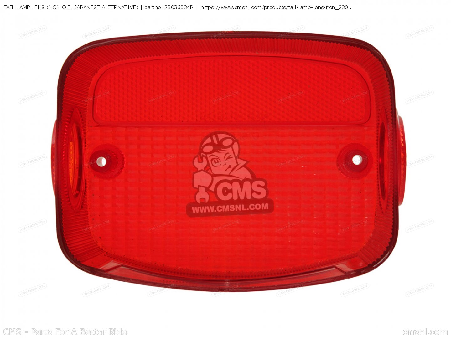 23036034P: Tail Lamp Lens Kawasaki - buy the 23036-034P at CMSNL
