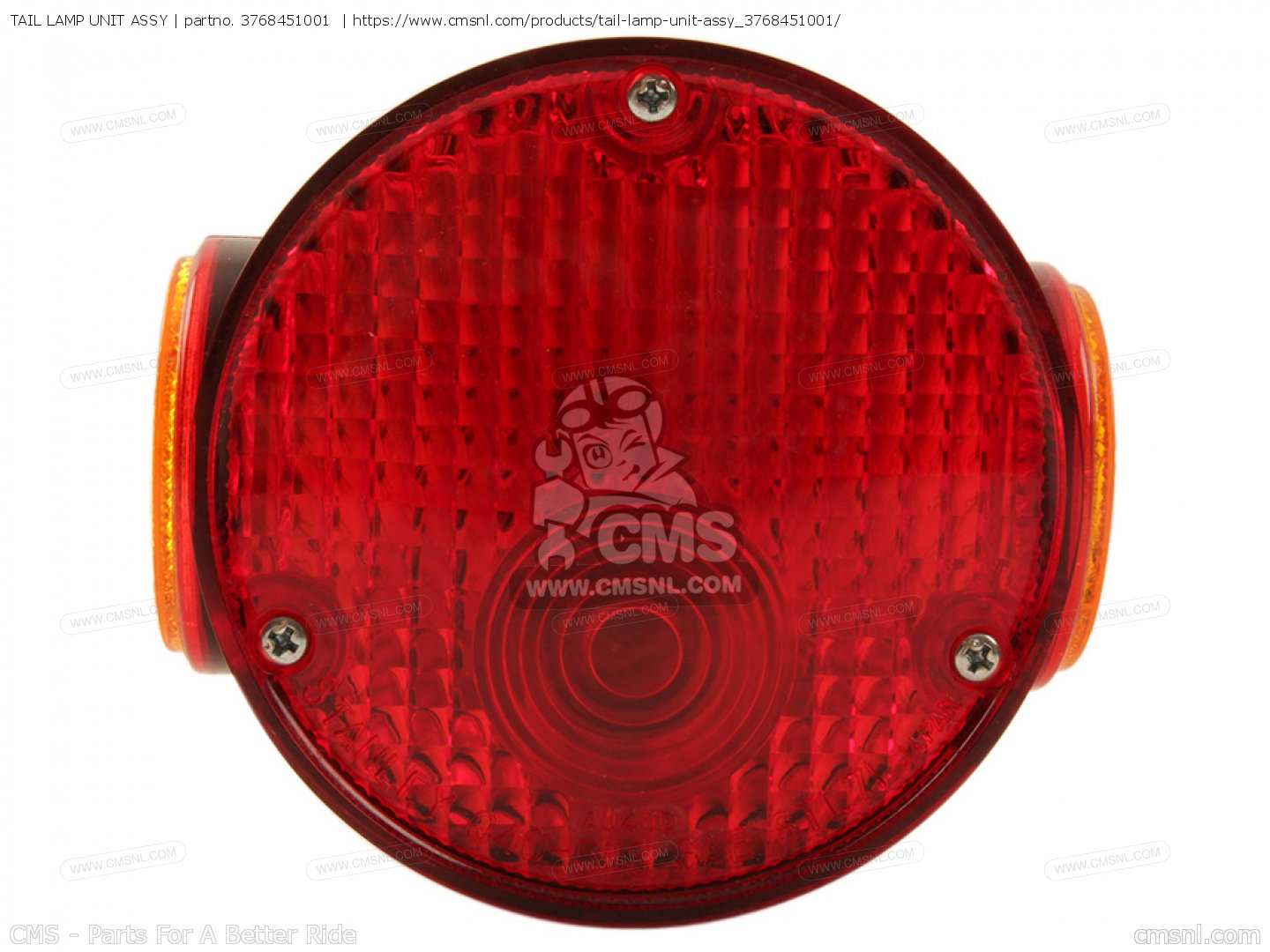 3768451001: TAIL LAMP UNIT ASSY Yamaha - buy the 376-84510-01-00 at CMSNL