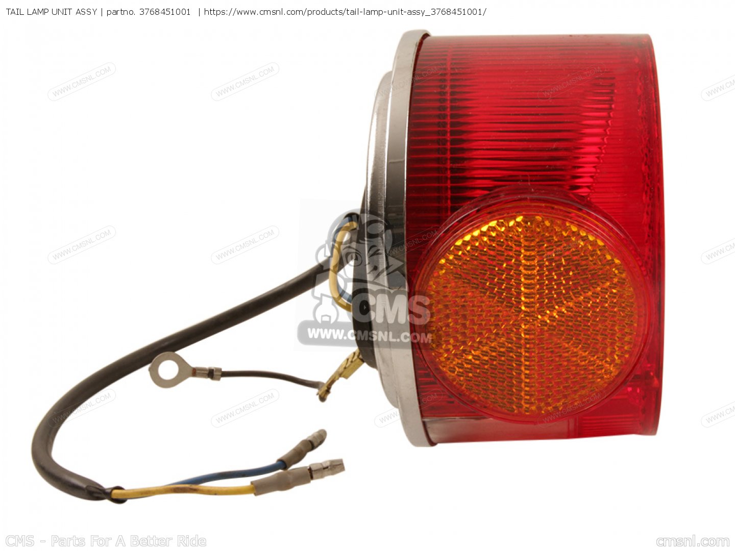 3768451001: TAIL LAMP UNIT ASSY Yamaha - buy the 376-84510-01-00 at CMSNL