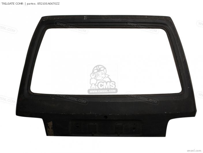85210SA0670ZZ: Tailgate Comp. Honda - buy the 85210-SA0-670ZZ at CMSNL