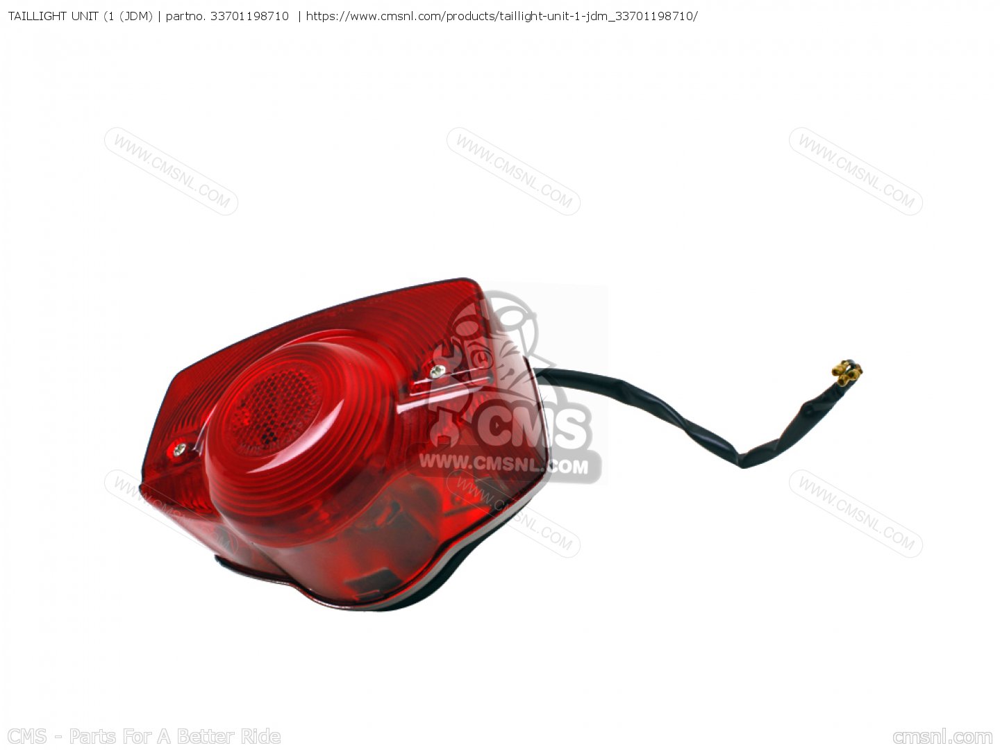 33701198710: TAILLIGHT UNIT (1 (JDM) Honda - buy the 33701-198-710 at CMSNL