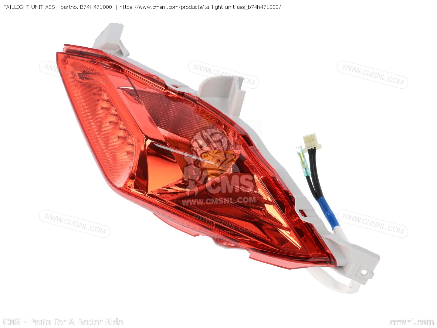 B74H471000: TAILLIGHT UNIT ASS Yamaha - buy the B74-H4710-00-00 at CMSNL