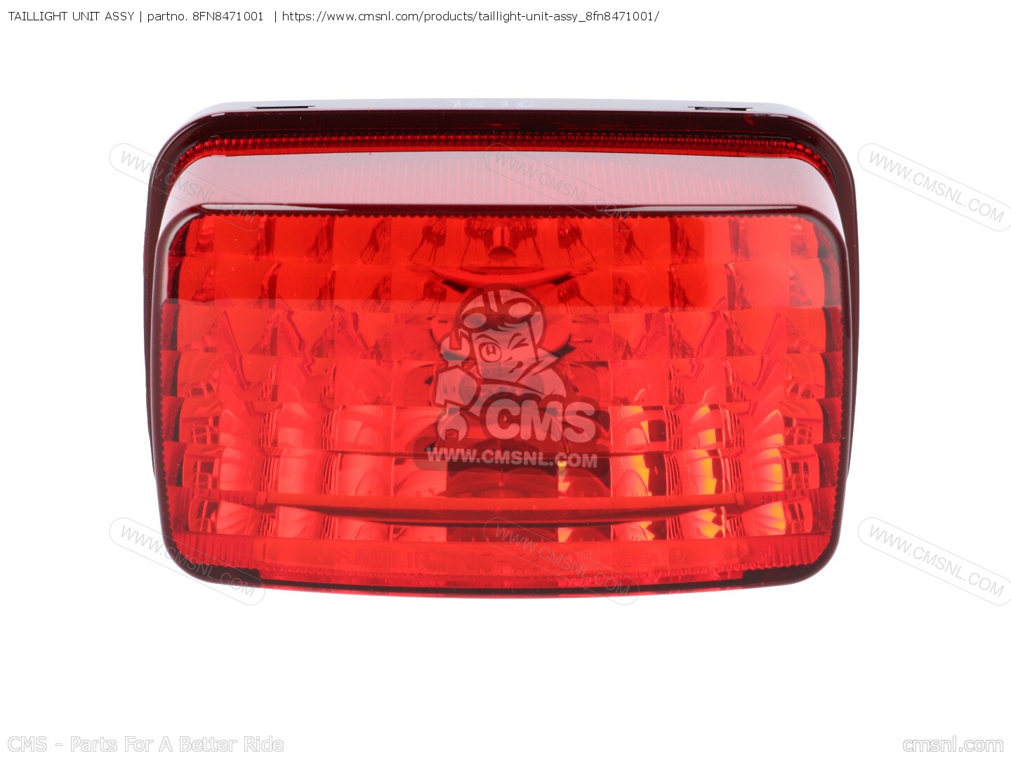 8FN8471001: TAILLIGHT UNIT ASSY Yamaha - buy the 8FN-84710-01-00 at CMSNL