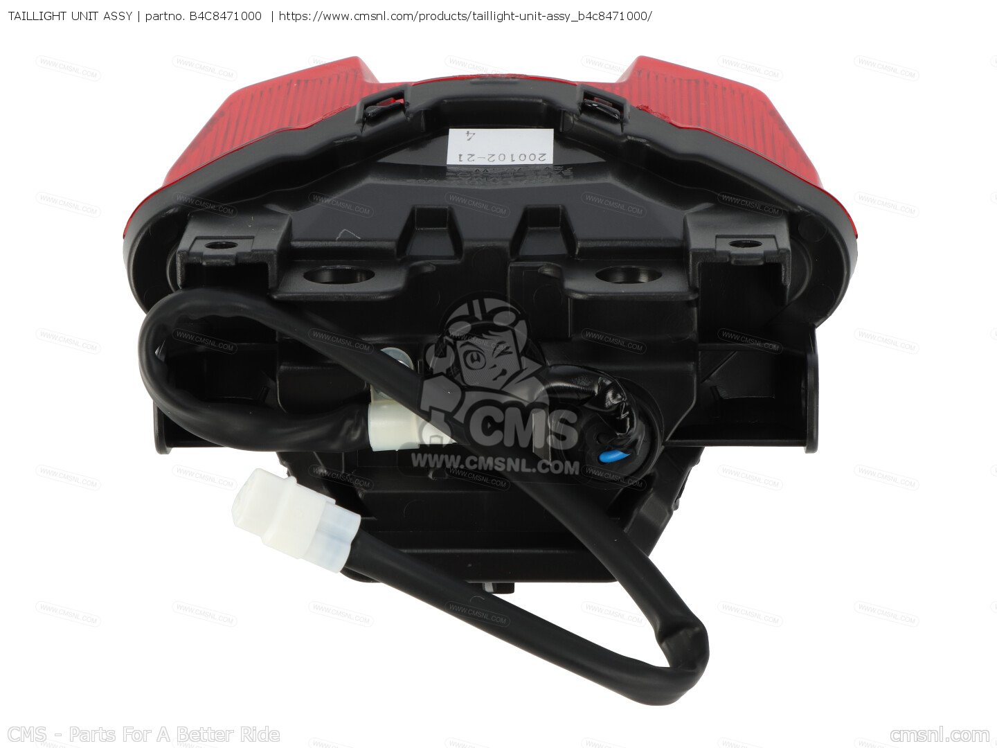 B4C8471000: TAILLIGHT UNIT ASSY Yamaha - buy the B4C-84710-00-00 at CMSNL