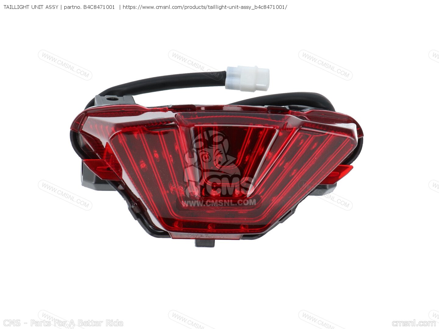 B4C8471001: TAILLIGHT UNIT ASSY Yamaha - buy the B4C-84710-01-00 at CMSNL
