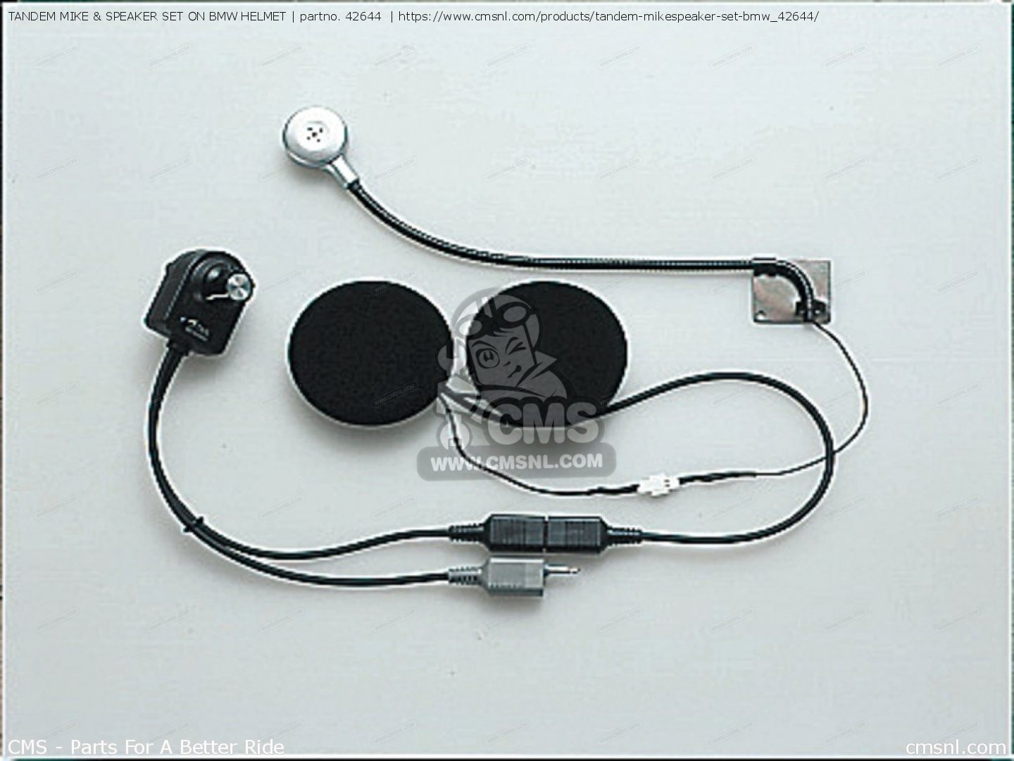 42644: Tandem Mike & Speaker Set On Bmw Helmet Daytona - buy the 42644 ...