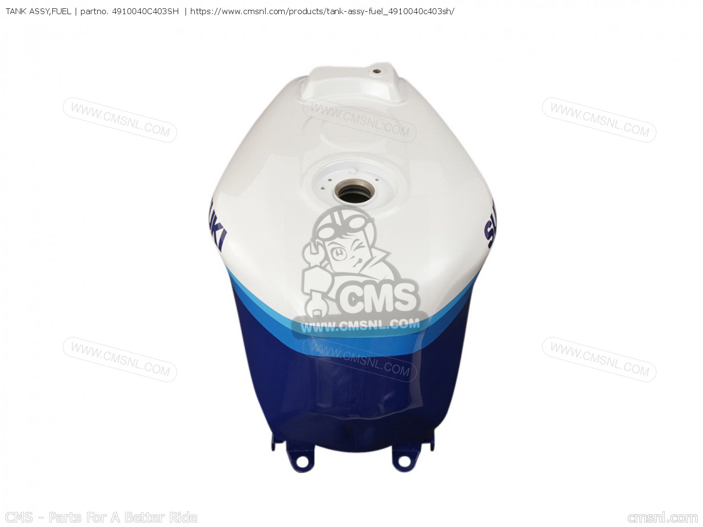 4910040C403SH: TANK ASSY,FUEL Suzuki - buy the 49100-40C40-3SH at CMSNL