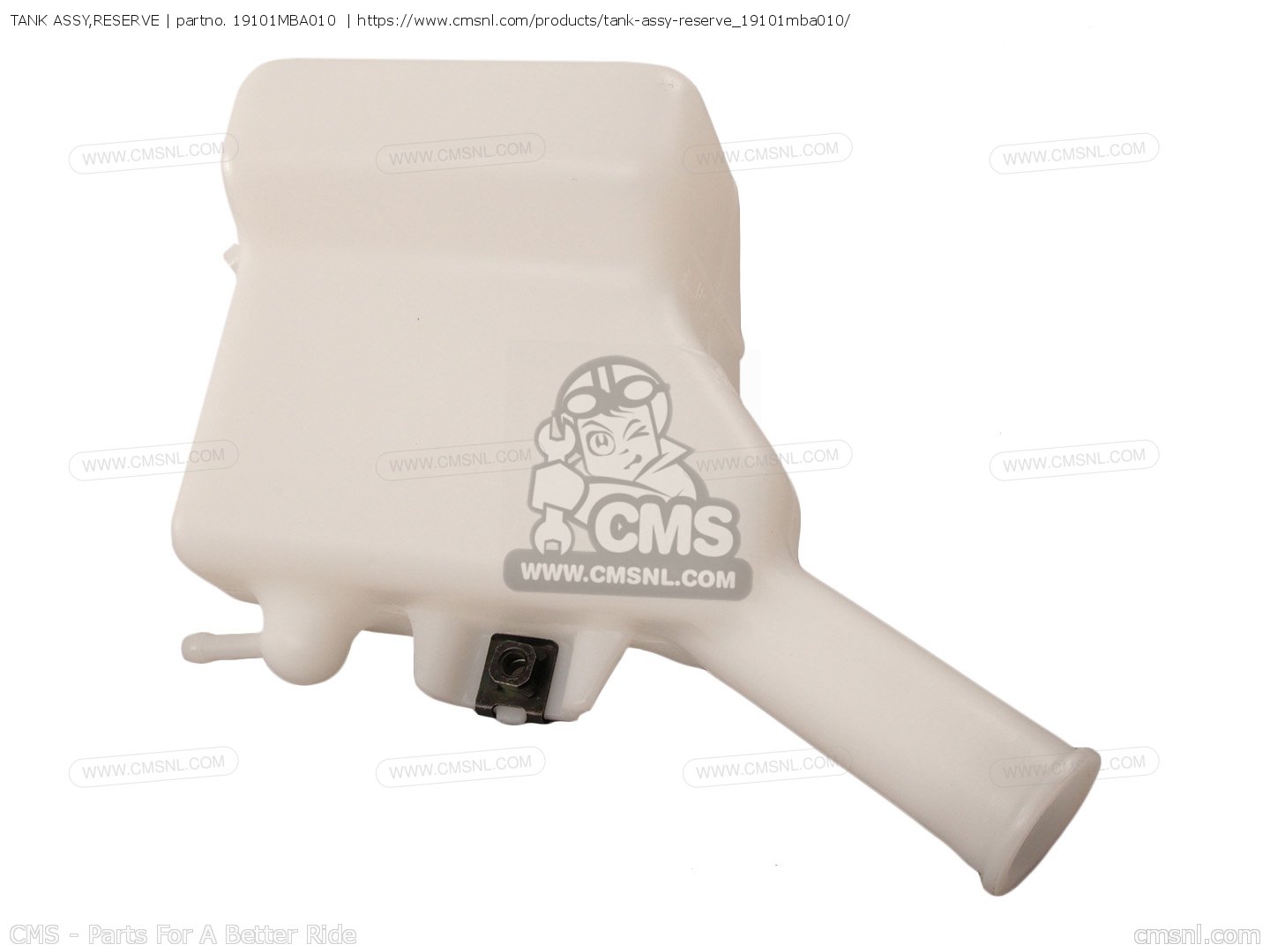 19101MBA010: TANK ASSY,RESERVE Honda - buy the 19101-MBA-010 at CMSNL