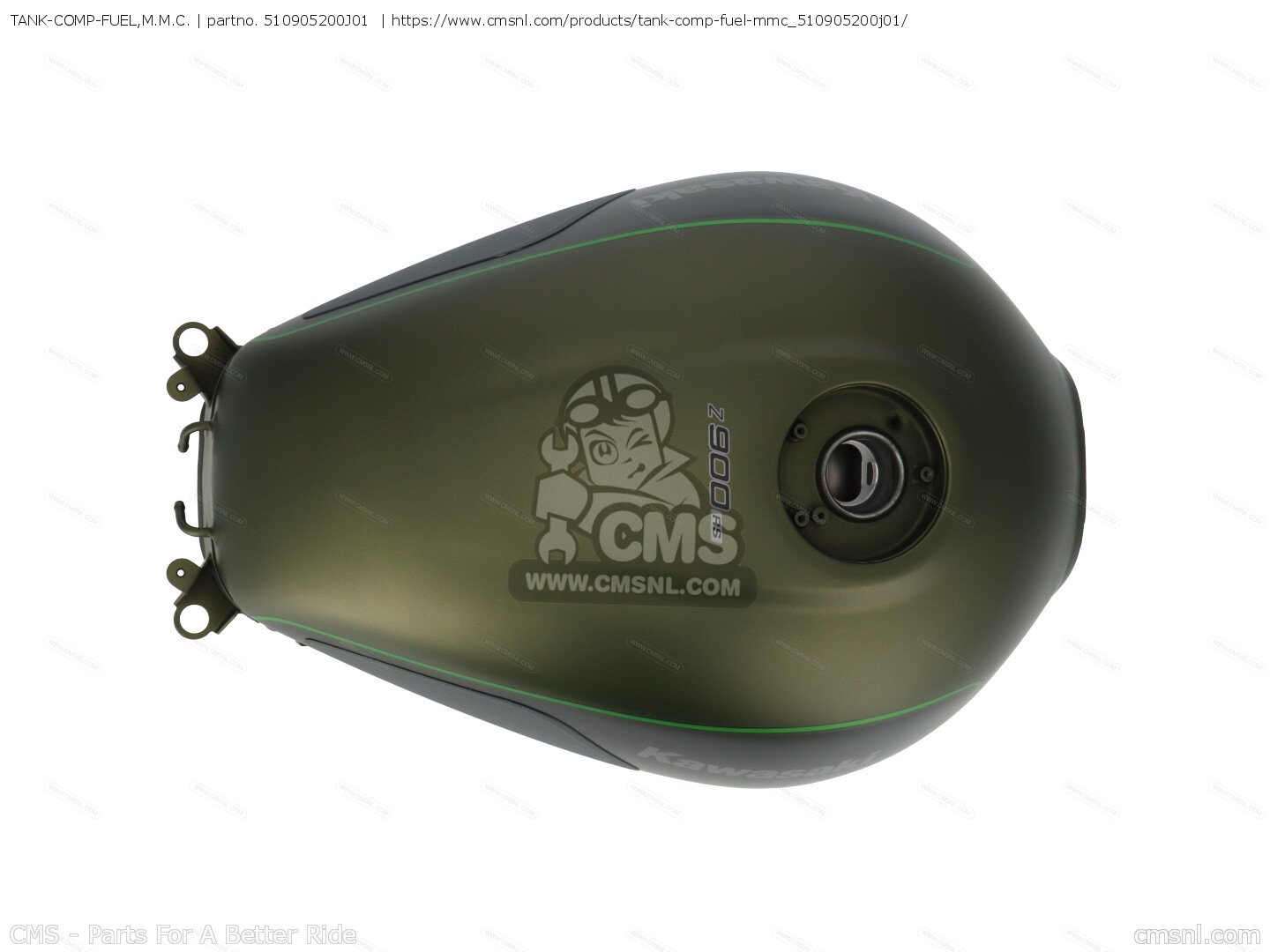 510905200J01: Tank-comp-fuel,m.m.c. Kawasaki - buy the 51090-5200-J01 ...