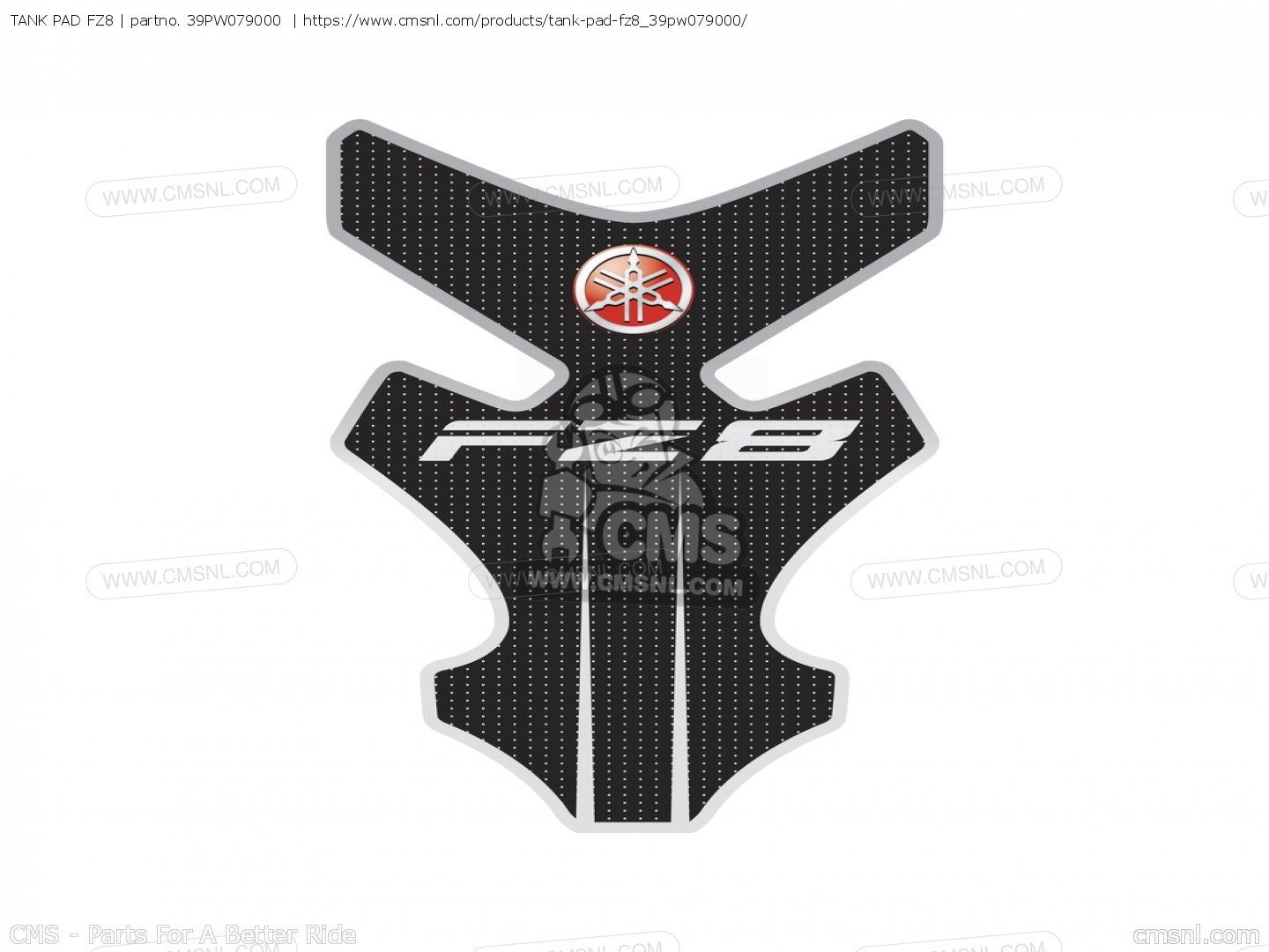 39PW079000: Tank Pad Fz8 Yamaha - buy the 39P-W0790-00 at CMSNL