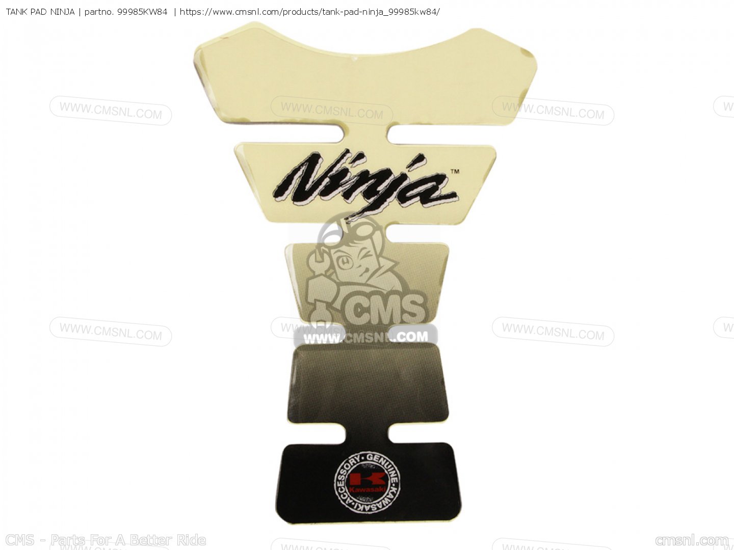 99985KW84: Tank Pad Ninja Kawasaki - buy the 99985KW84 at CMSNL