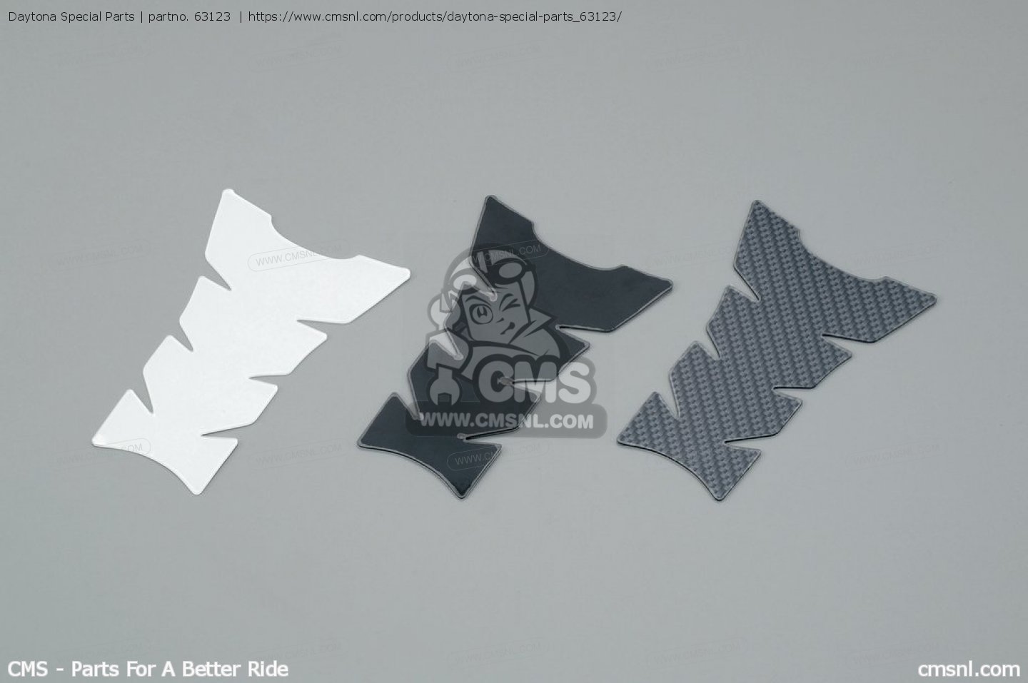 63123: TANK PAD TYPE 1 CLEAR 060056802 Daytona - buy the 63123 at CMSNL