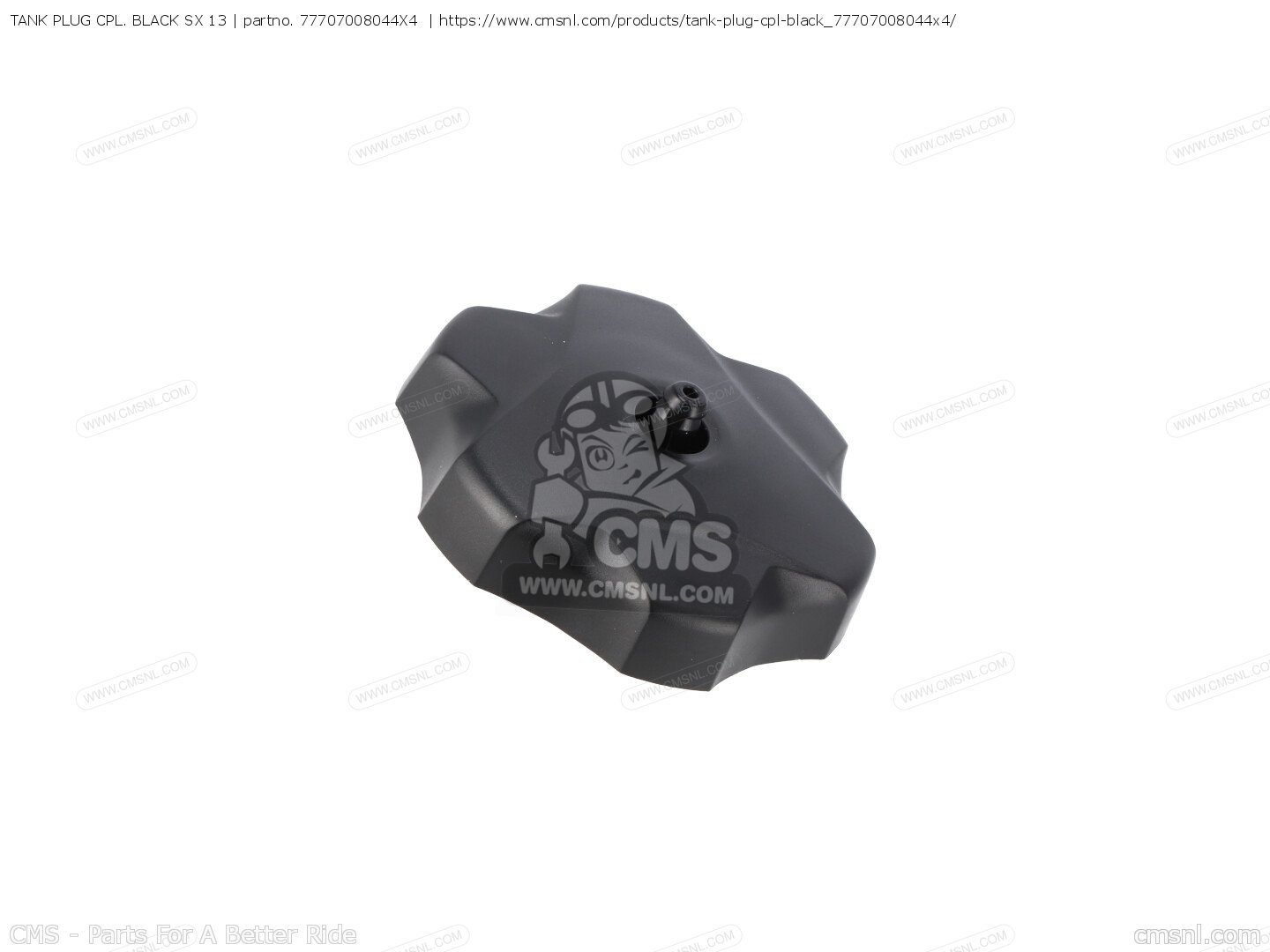 77707008044X4: TANK PLUG CPL. BLACK SX 13 KTM - buy the 77707008044X4 ...