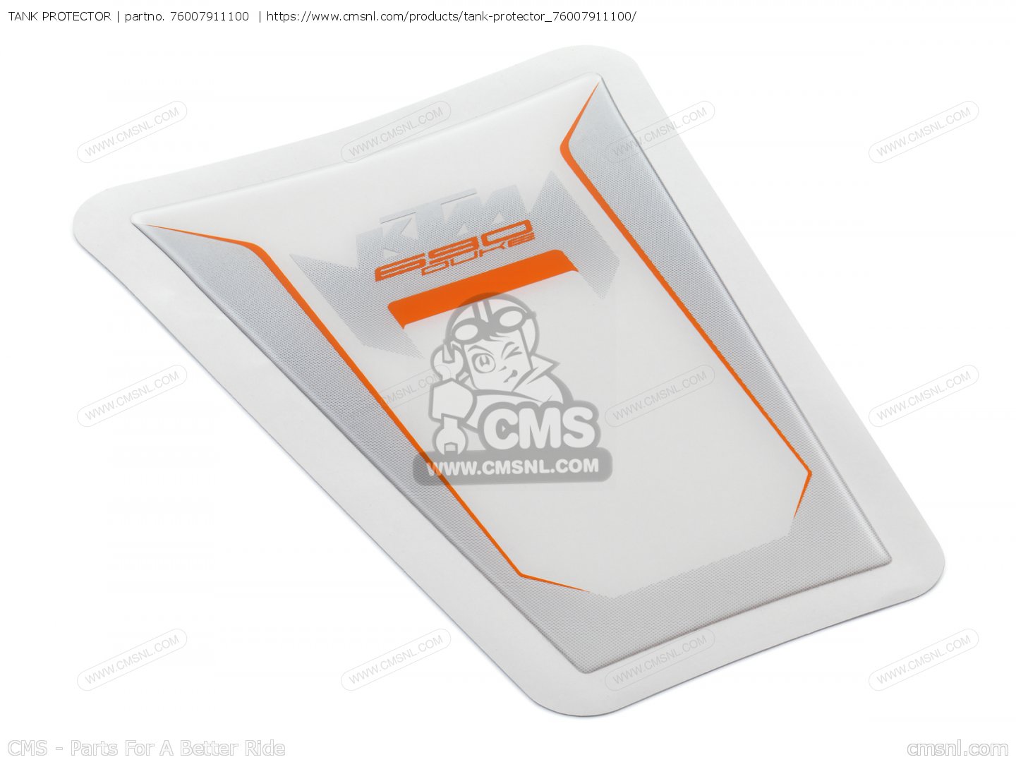 76007911100: Tank Protector Ktm - buy the 76007911100 at CMSNL