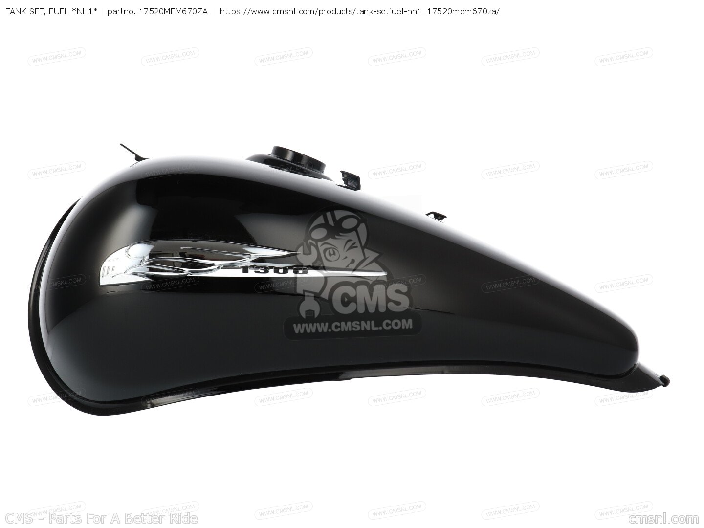 17520MEM670ZA: Tank Set, Fuel *nh1* Honda - buy the 17520-MEM-670ZA at ...