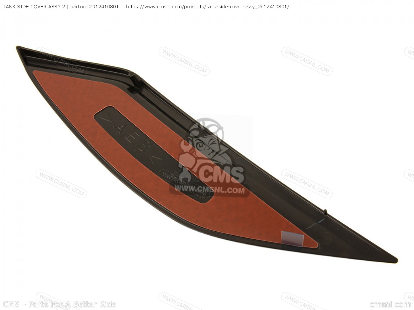 2D12410801: TANK SIDE COVER ASSY 2 Yamaha - buy the 2D1-24108-01-00 at ...