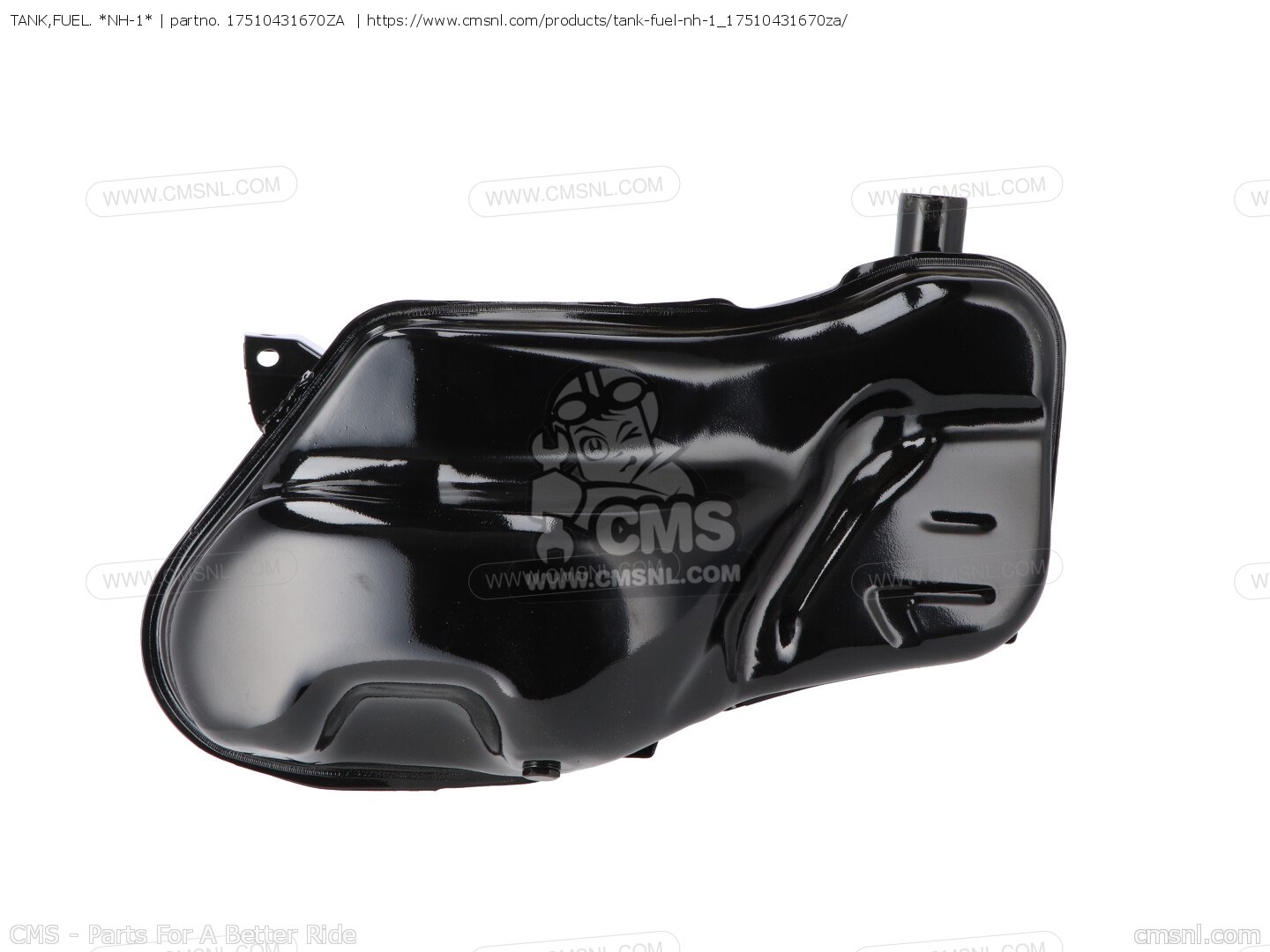 17510431670ZA: TANK,FUEL. *NH-1* Honda - buy the 17510-431-670ZA at CMSNL
