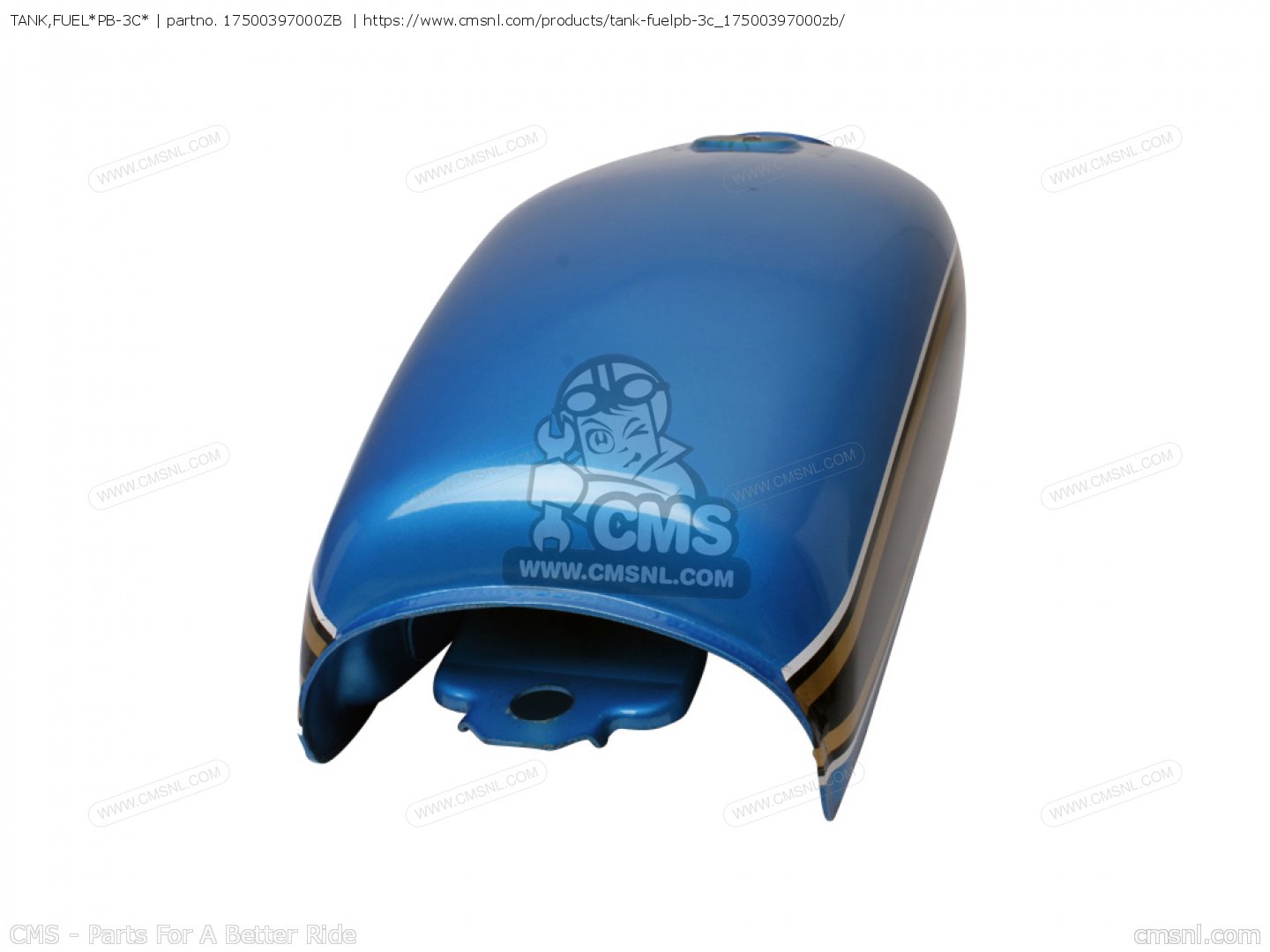 17500397000ZB: TANK,FUEL*PB-3C* Honda - buy the 17500-397-000ZB at CMSNL