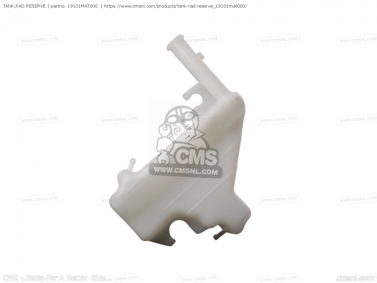 19101MAT000: TANK,RAD RESERVE Honda - buy the 19101-MAT-000 at CMSNL